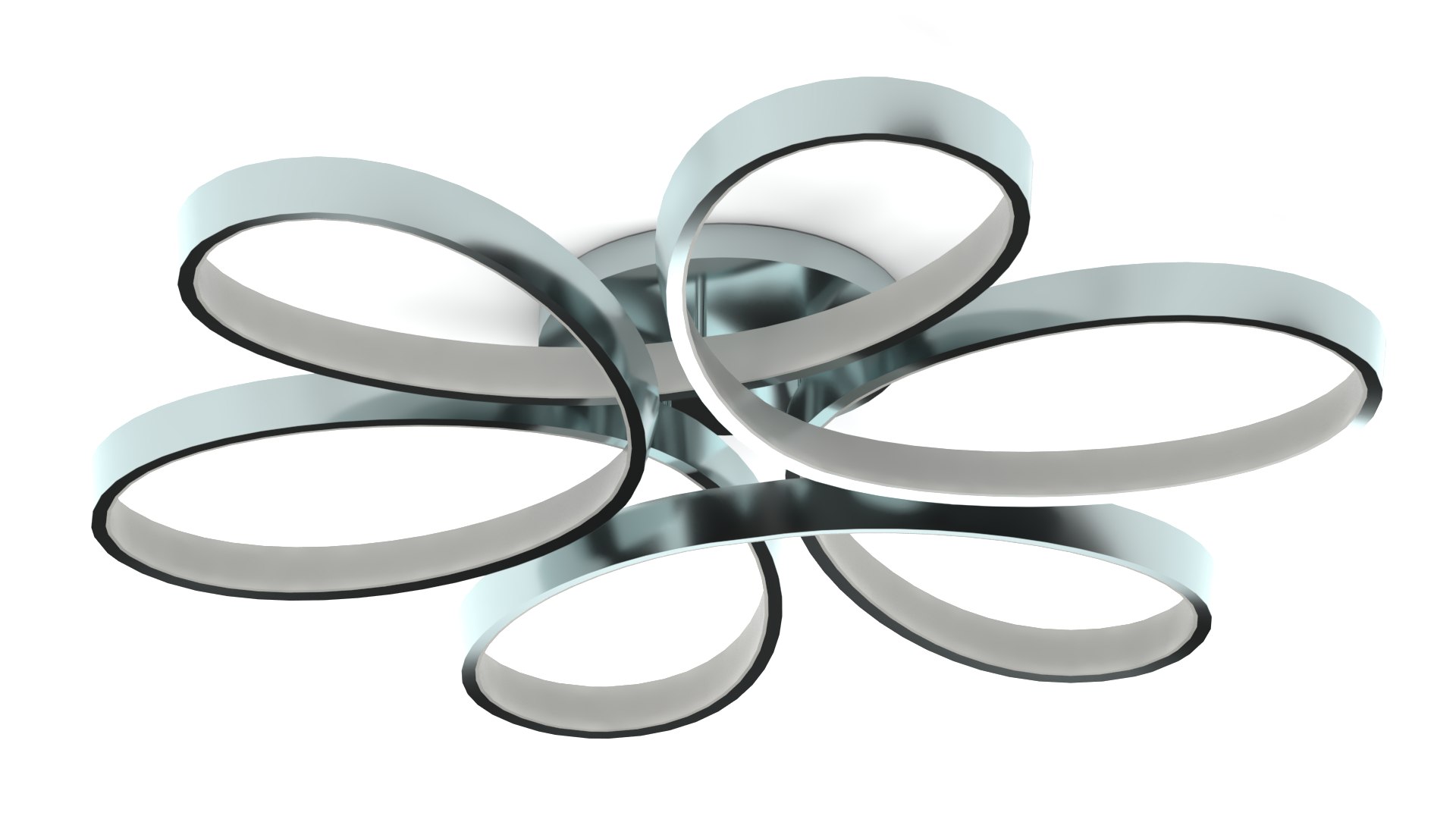 3D model Ceiling light - Modern loops lamp with LED - TurboSquid 2056178