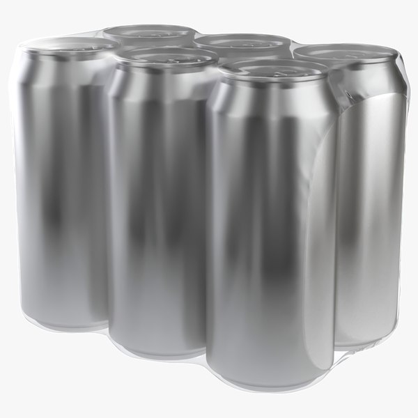 3D Shrink Wrap Cans model - TurboSquid 2015049