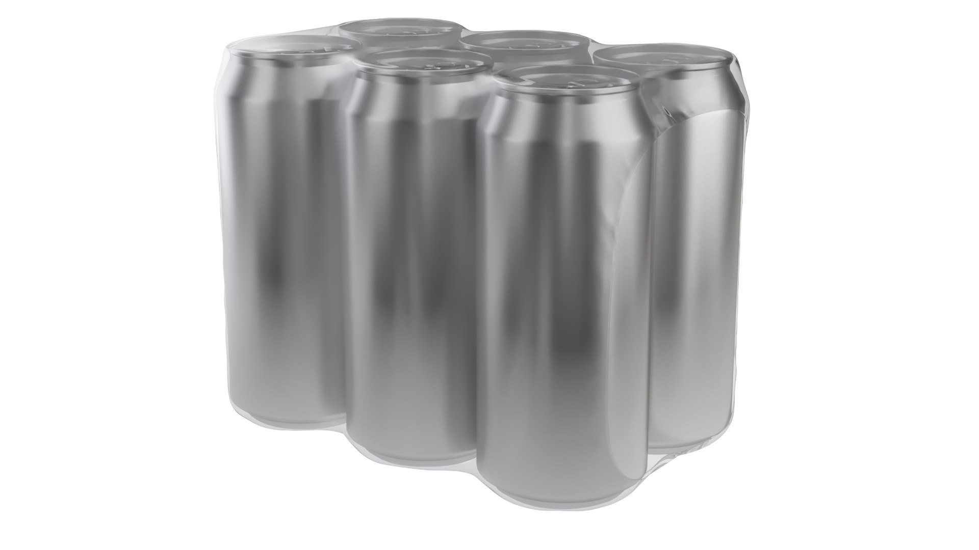 3D Shrink Wrap Cans Model - TurboSquid 2015049