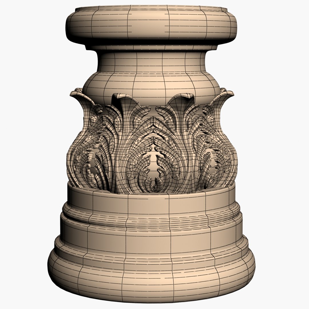 Column Base 3d Model