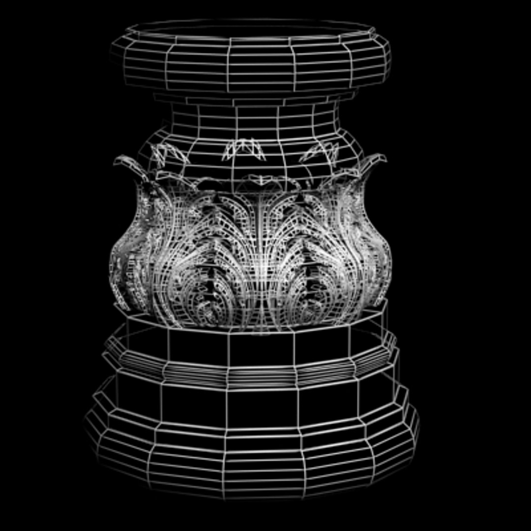 Column Base 3d Model