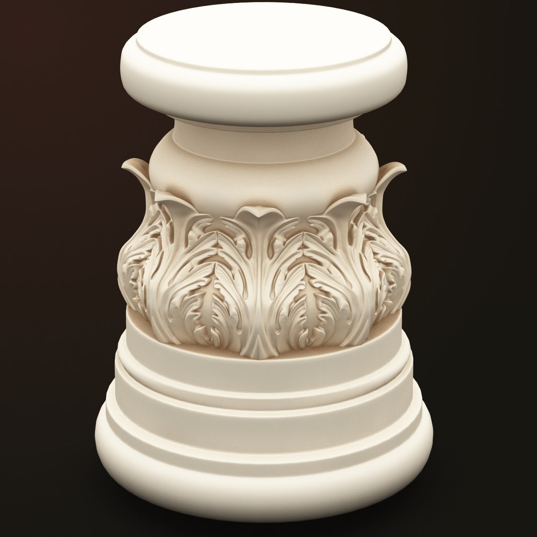 Column Base 3d Model