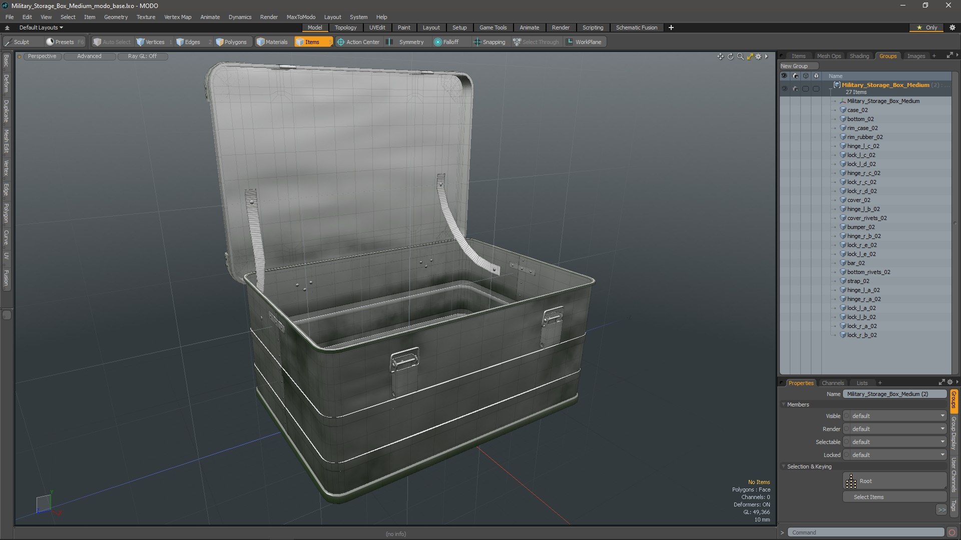 Military Storage Box Medium 3D Model - TurboSquid 2218572