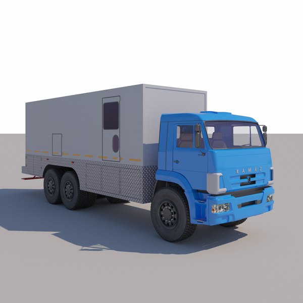 Kamaz mobile laboratory technical 3D model - TurboSquid 1456459