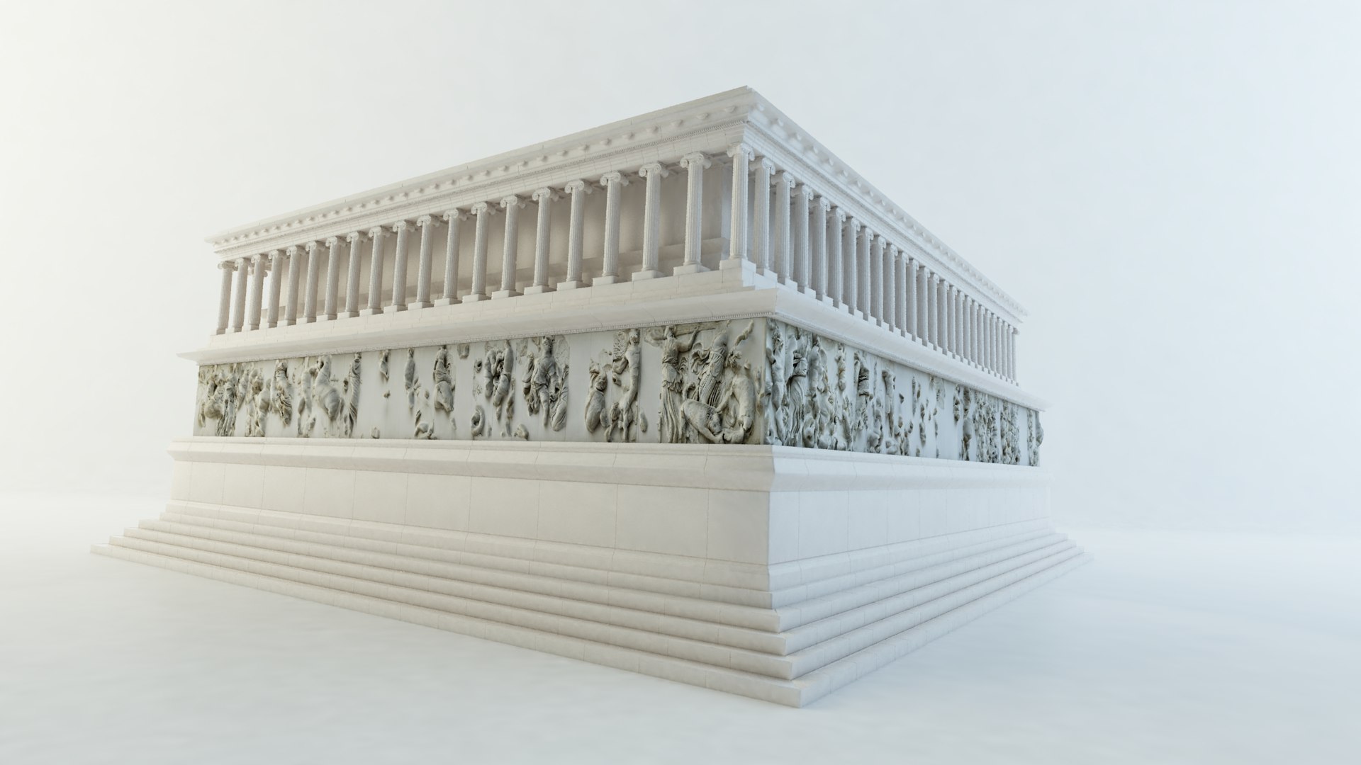 3D great zeus altar model - TurboSquid 1292647