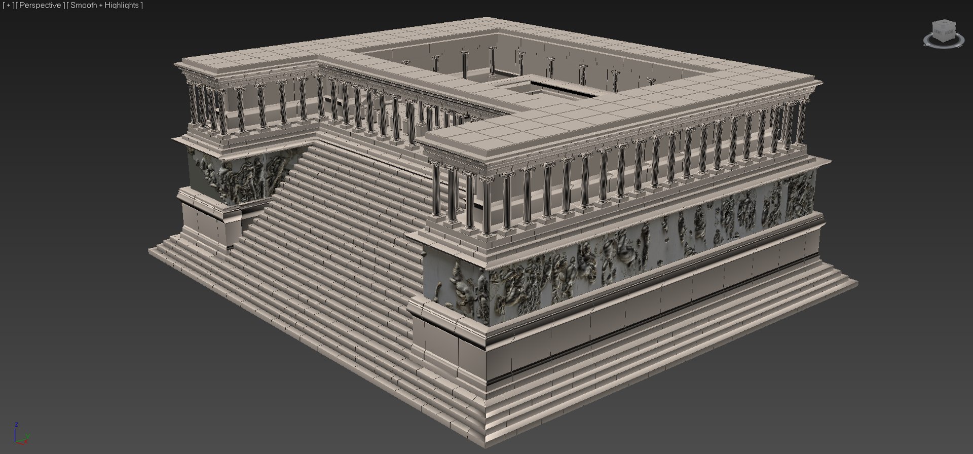 3D Great Zeus Altar Model - TurboSquid 1292647