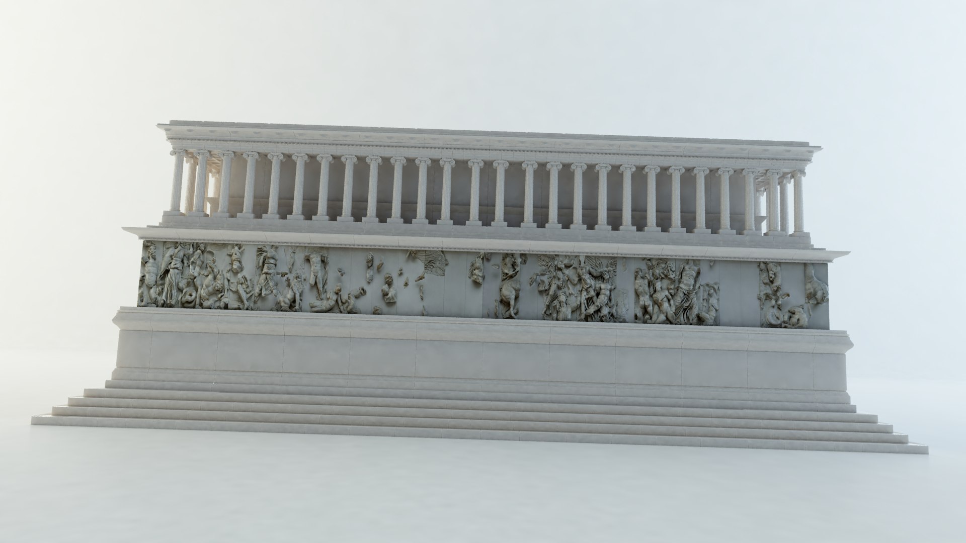 3D Great Zeus Altar Model - TurboSquid 1292647