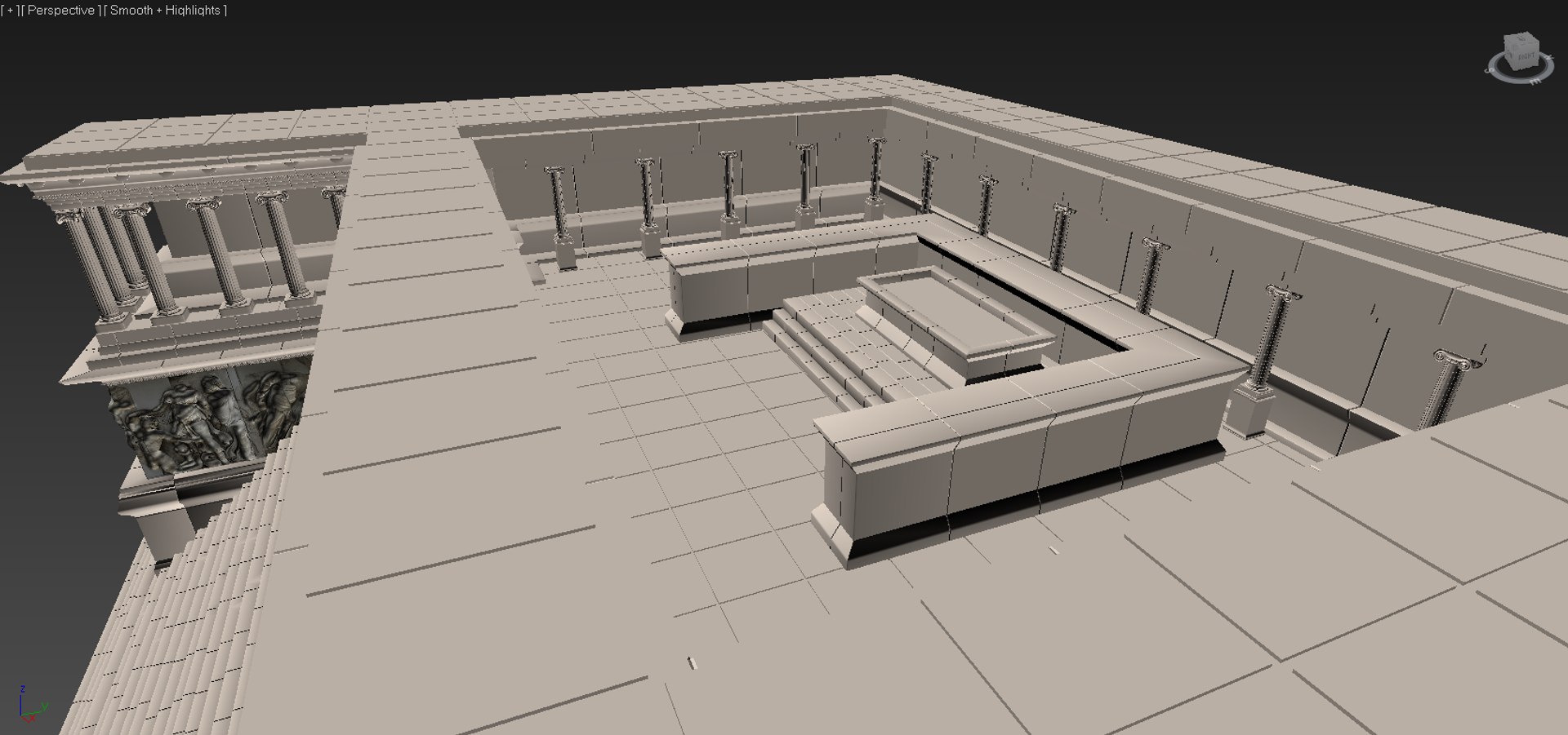 3D Great Zeus Altar Model - TurboSquid 1292647
