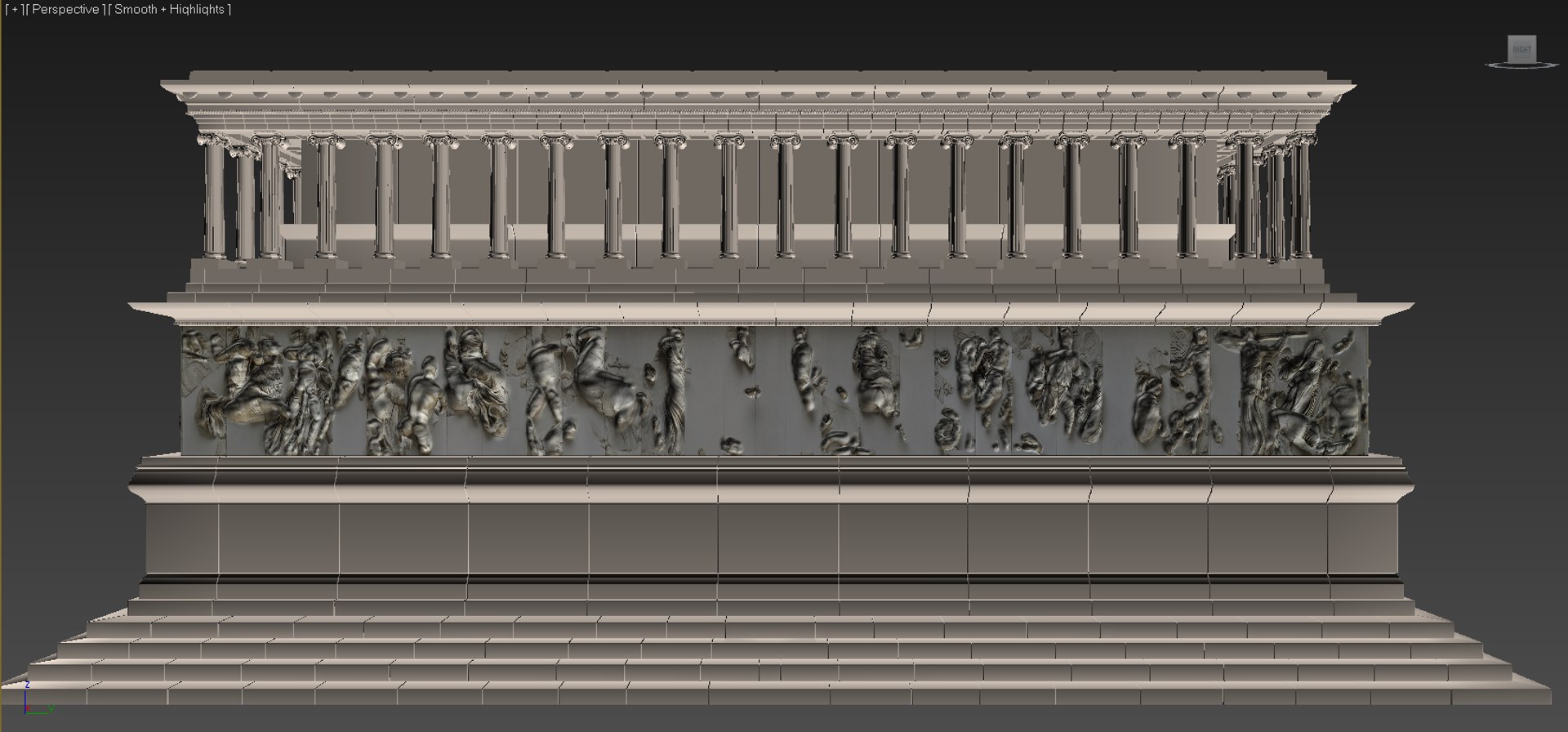 3D Great Zeus Altar Model - TurboSquid 1292647