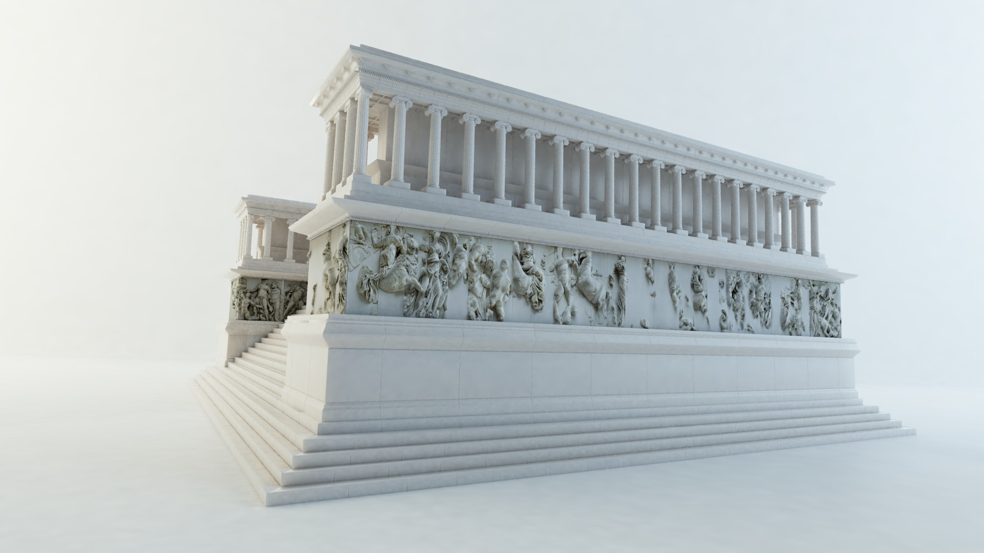 3D Great Zeus Altar Model - TurboSquid 1292647