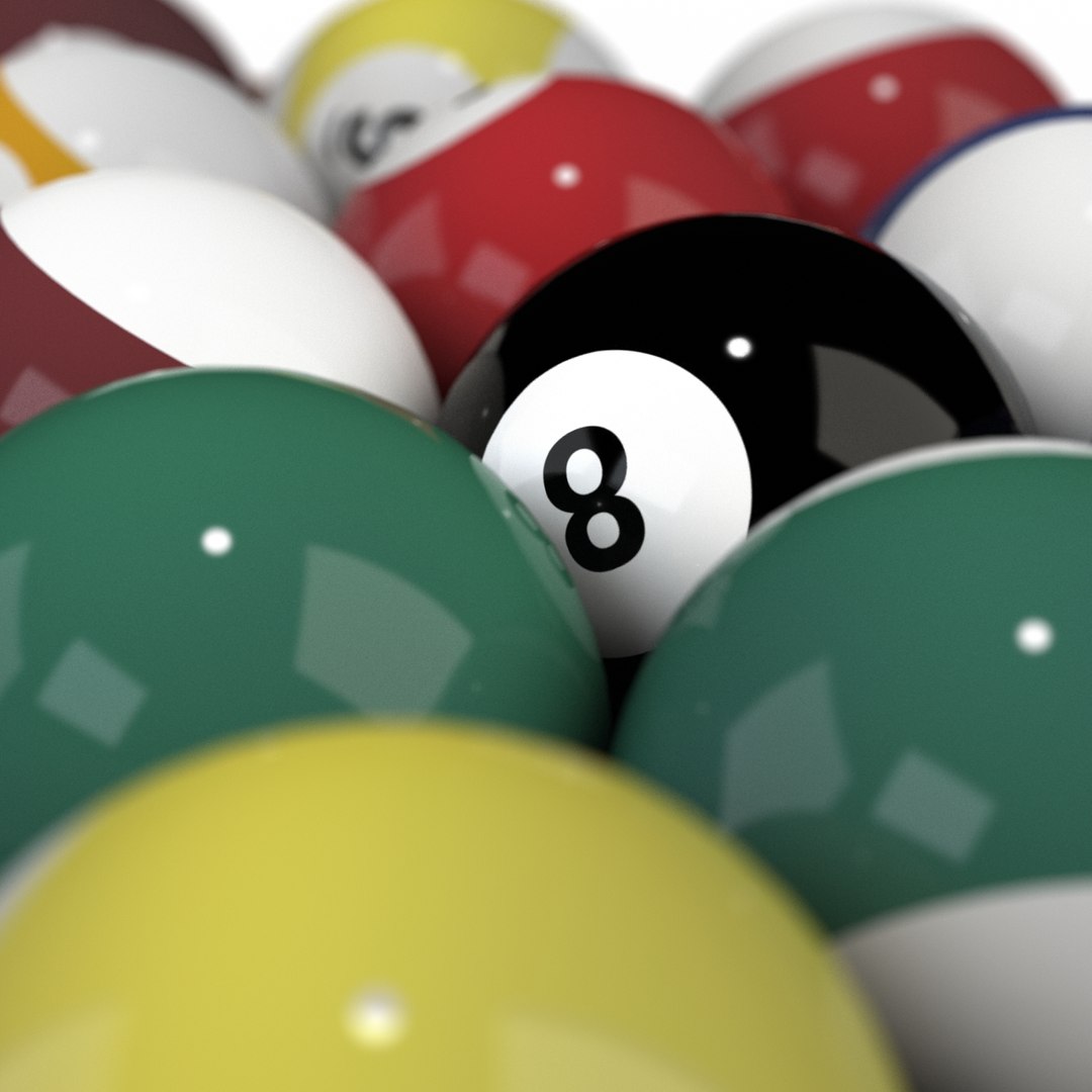 3d Pool Balls