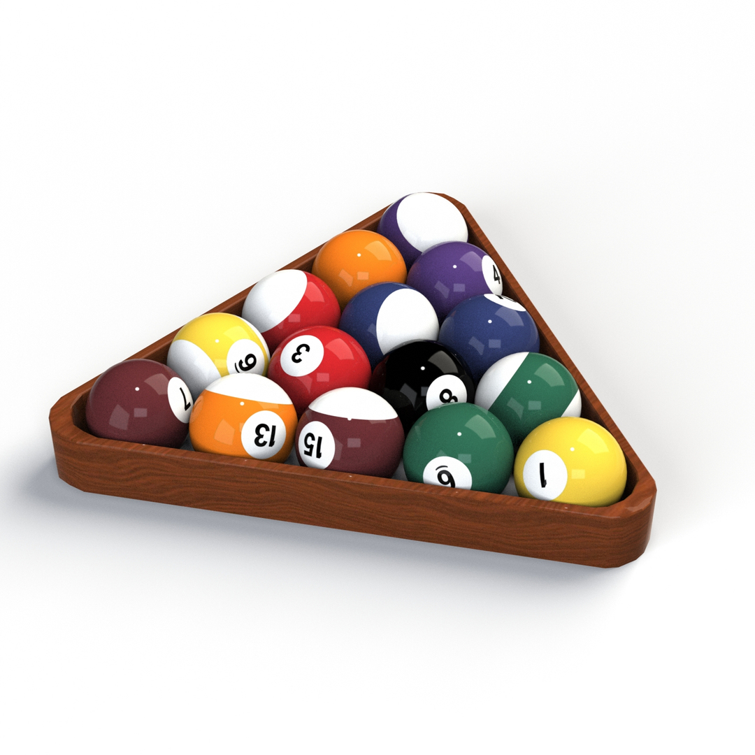 3d Pool Balls