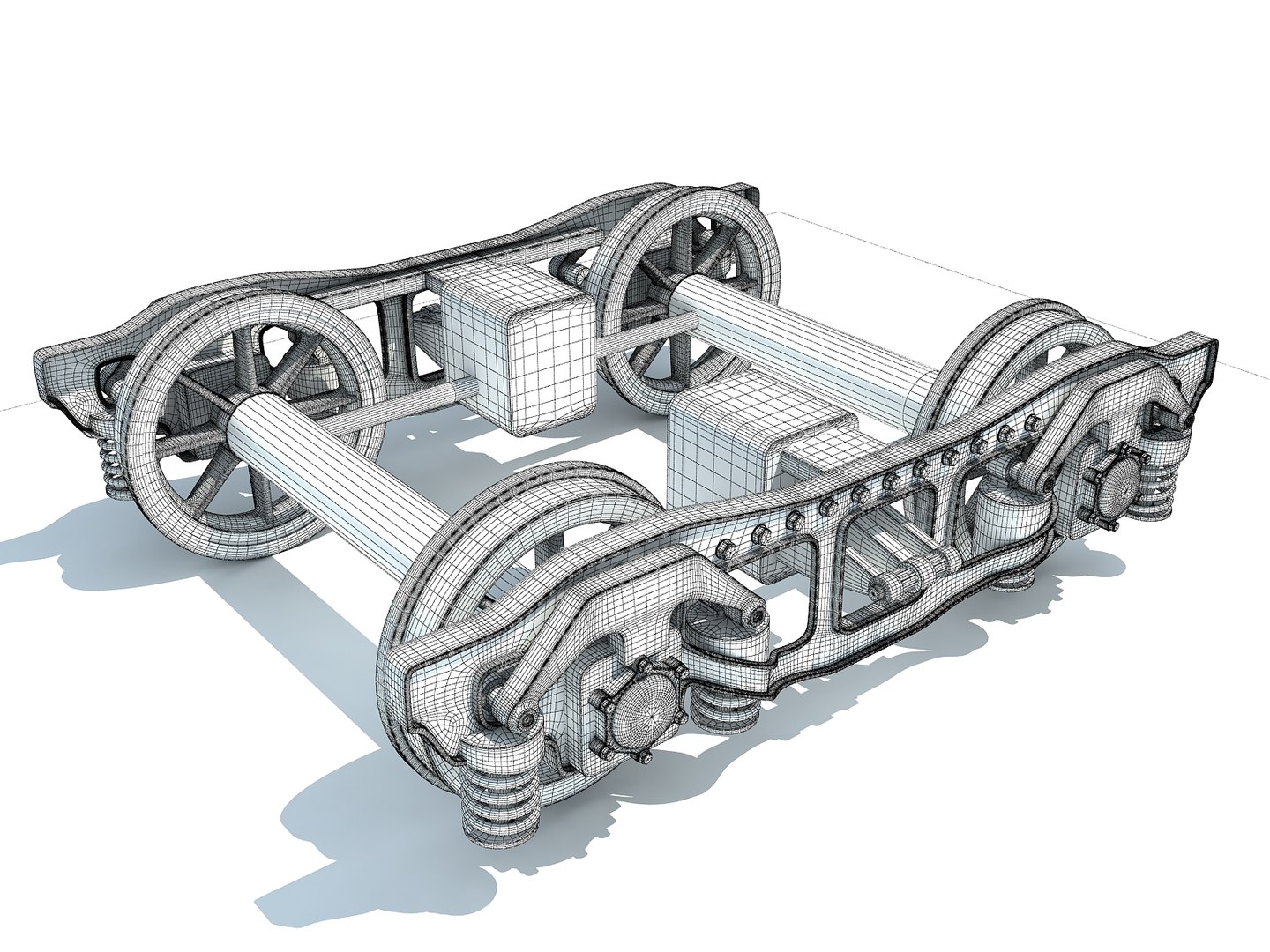 Train Bogie 3D Model - TurboSquid 1390161