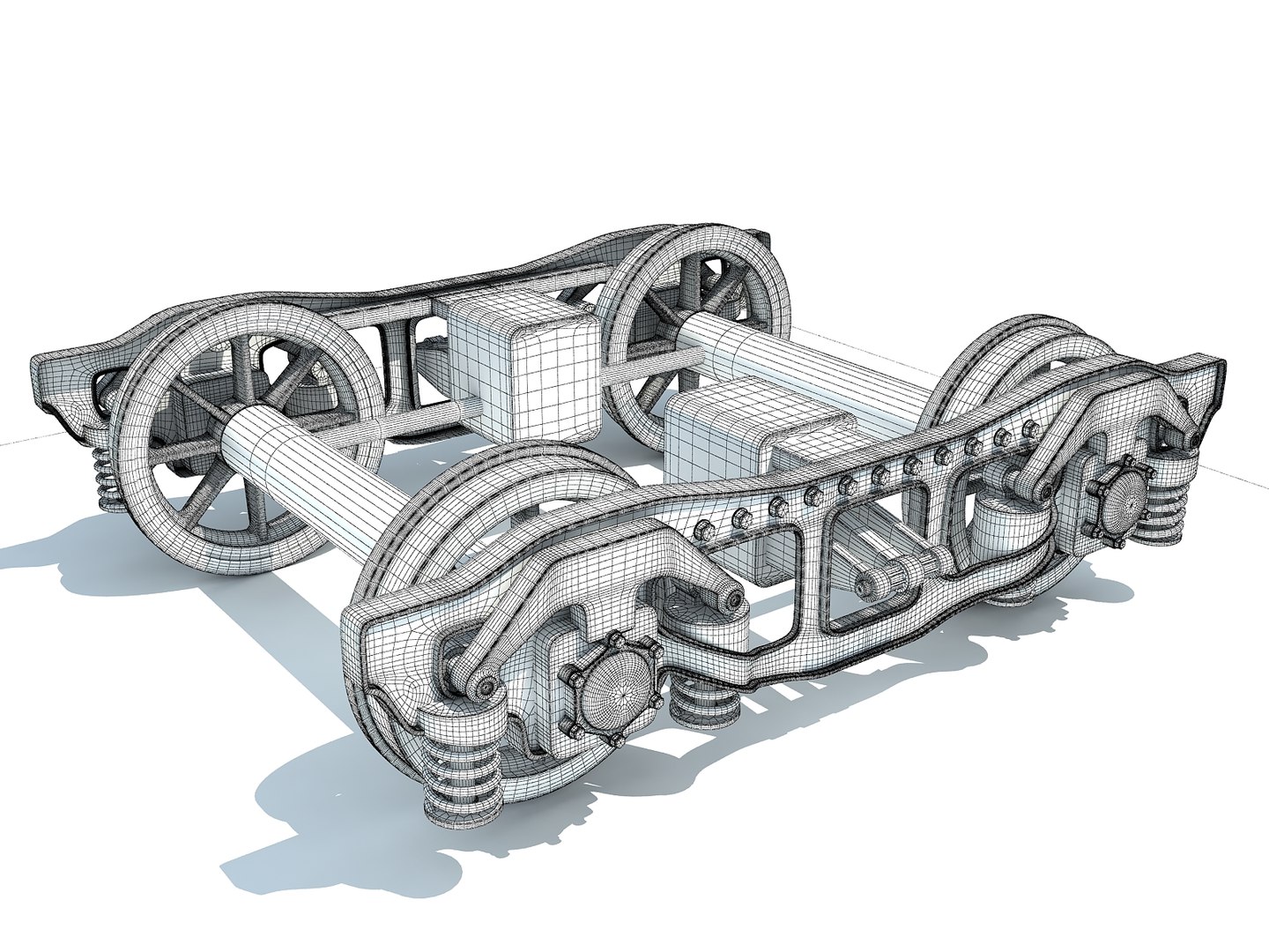 Train Bogie 3D Model - TurboSquid 1390161