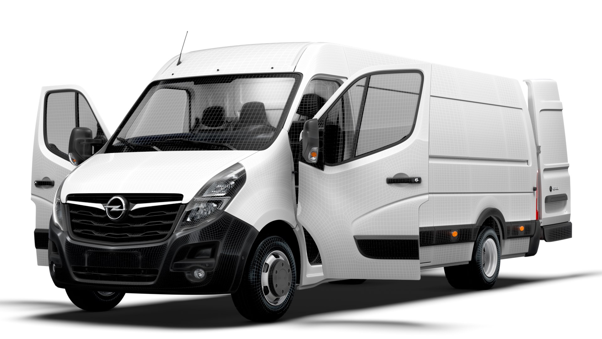 3D Opel Movano Van L4H2 HQ Interior 2021 Model - TurboSquid 2283652