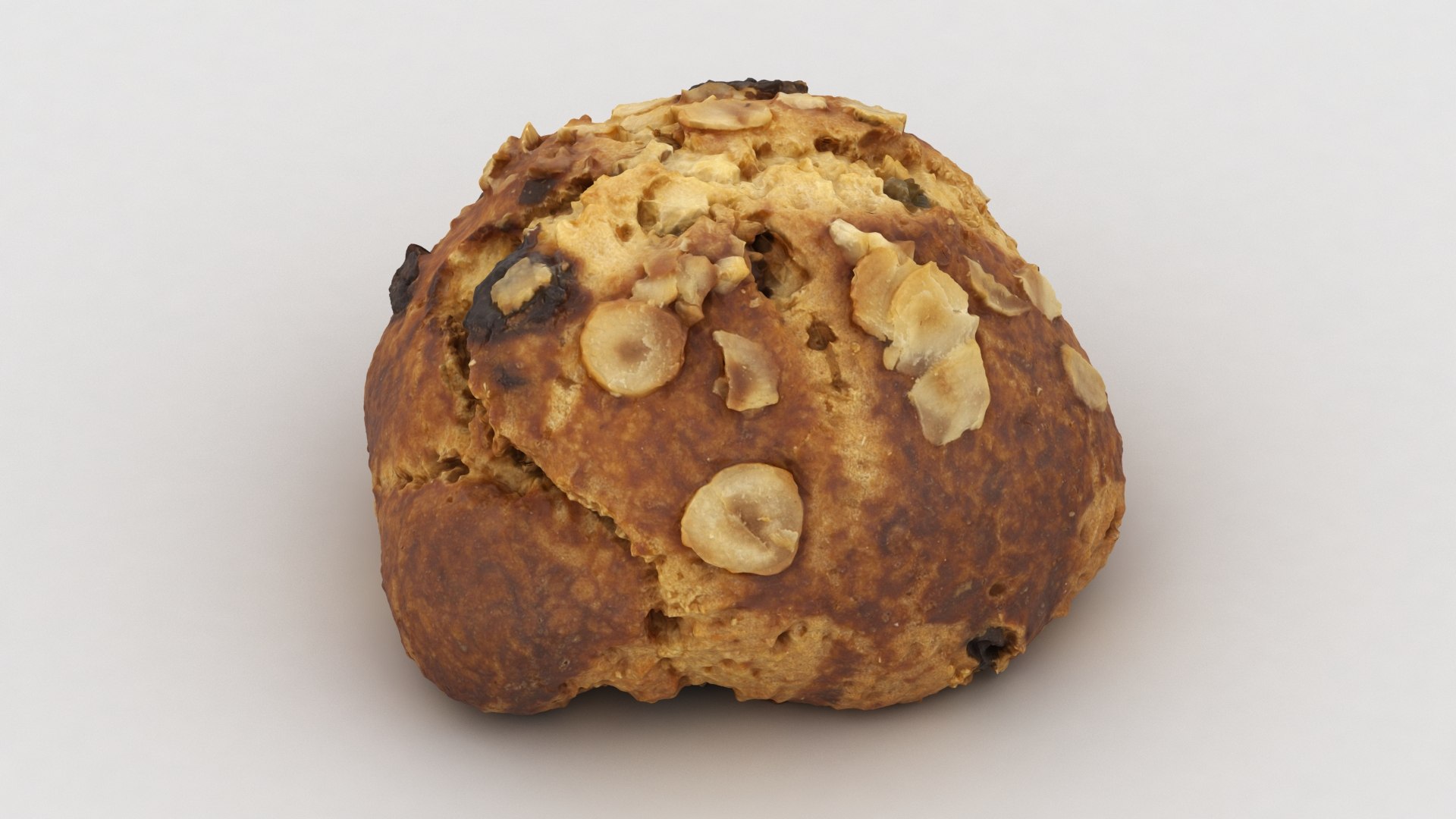 3D Raisin Nut Bun Model - TurboSquid 1596913