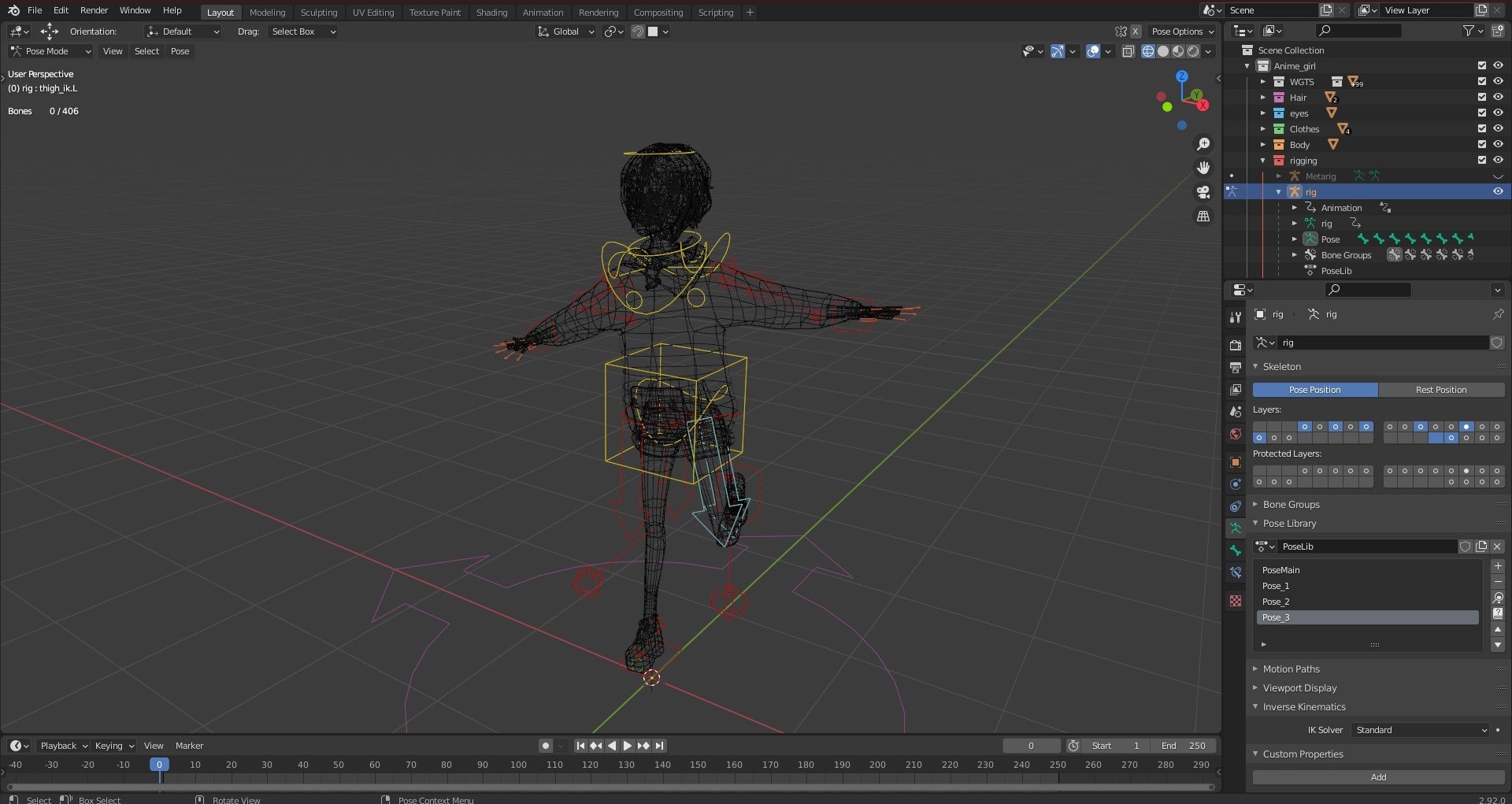 Anime Girl Model - TurboSquid 1725325