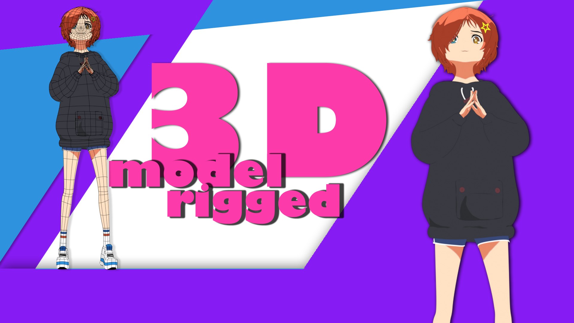 Anime Girl Model - TurboSquid 1725325