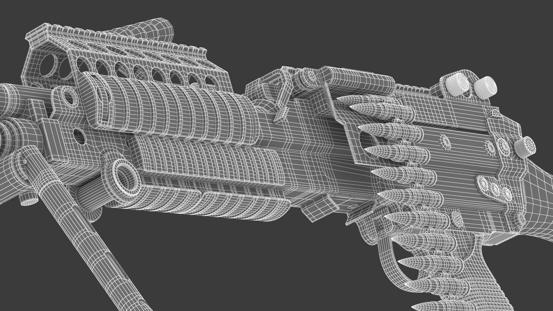 3D Mk 48 Machine Gun model - TurboSquid 1873688