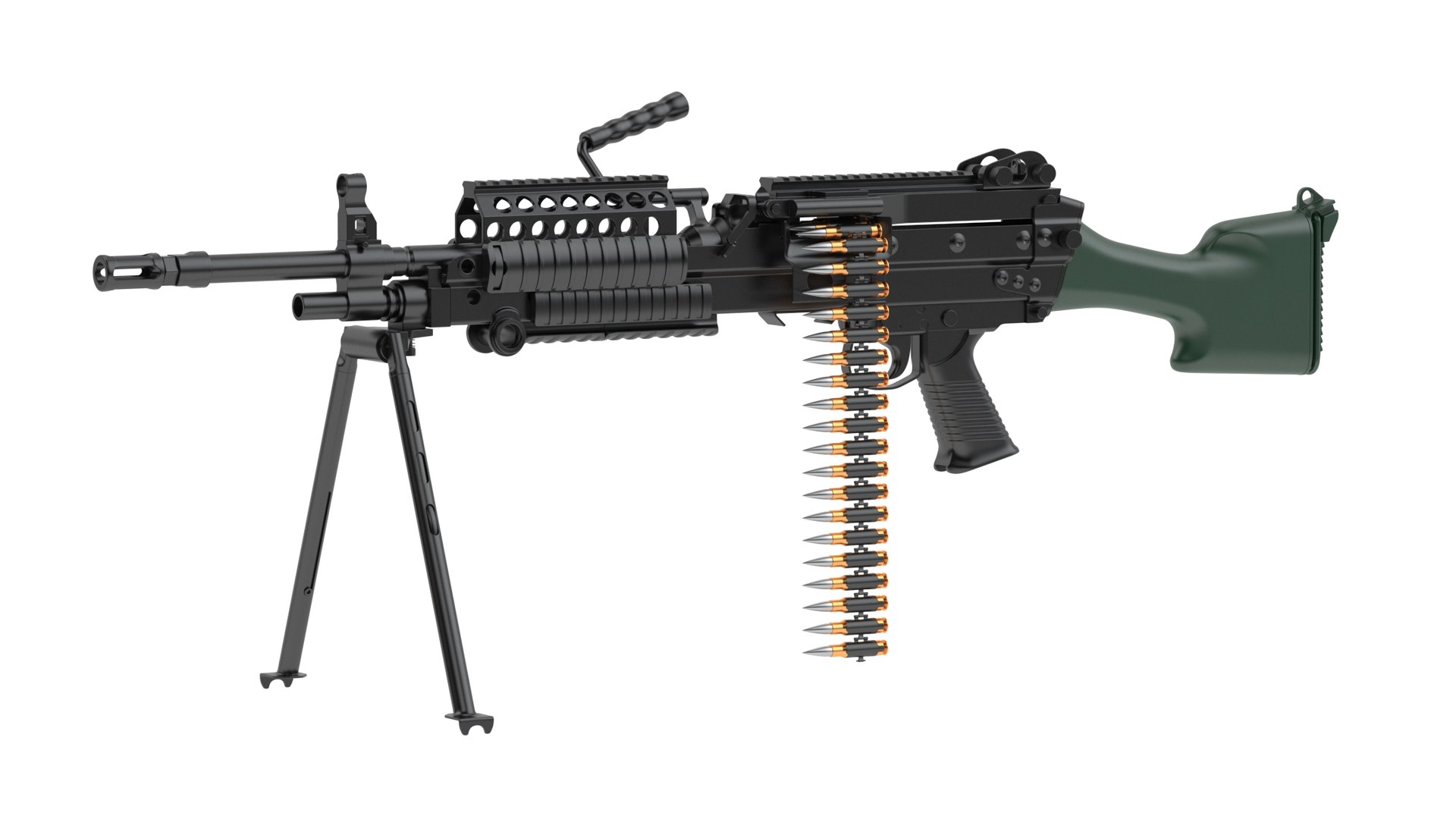3D Mk 48 Machine Gun Model - TurboSquid 1873688