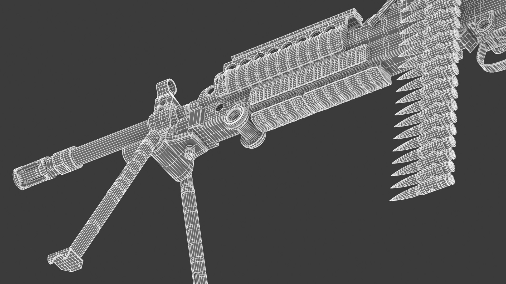 3D Mk 48 Machine Gun model - TurboSquid 1873688