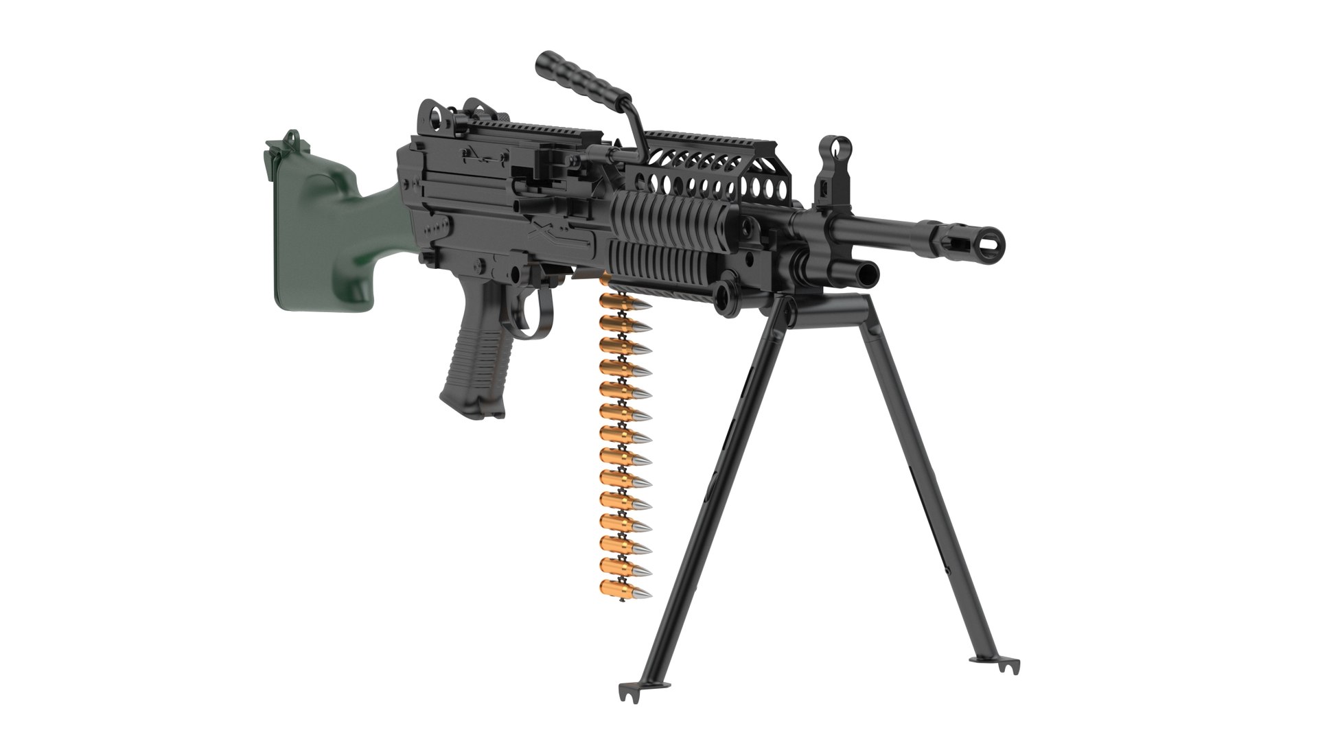 3D Mk 48 Machine Gun Model - TurboSquid 1873688