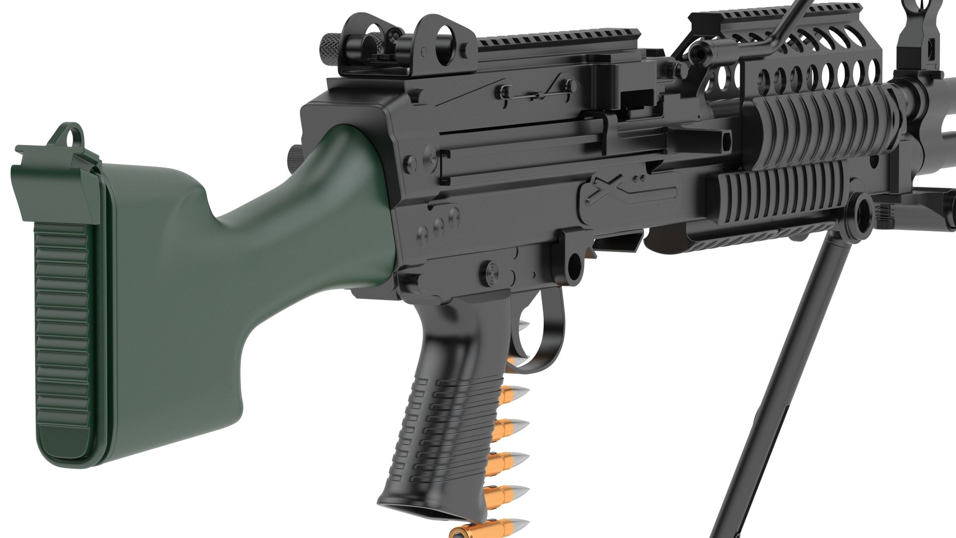 3D Mk 48 Machine Gun Model - TurboSquid 1873688