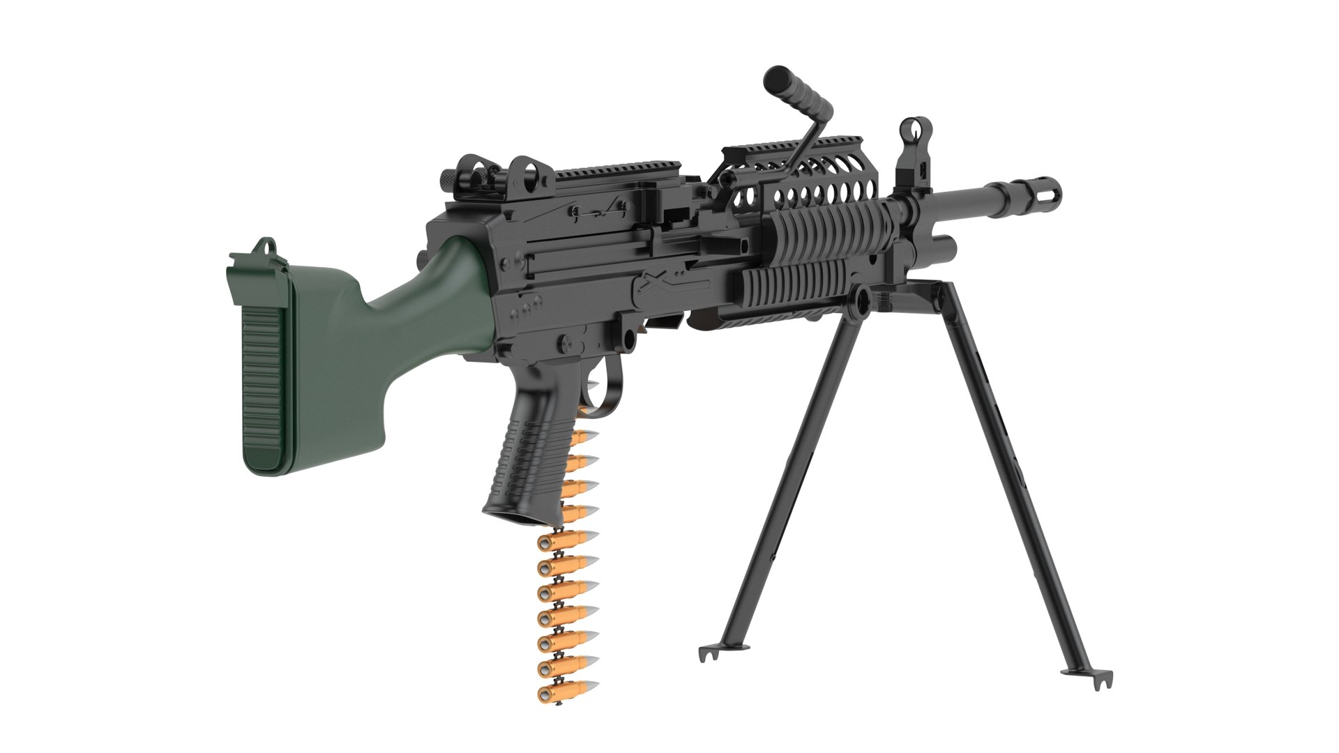 3D Mk 48 Machine Gun Model - TurboSquid 1873688