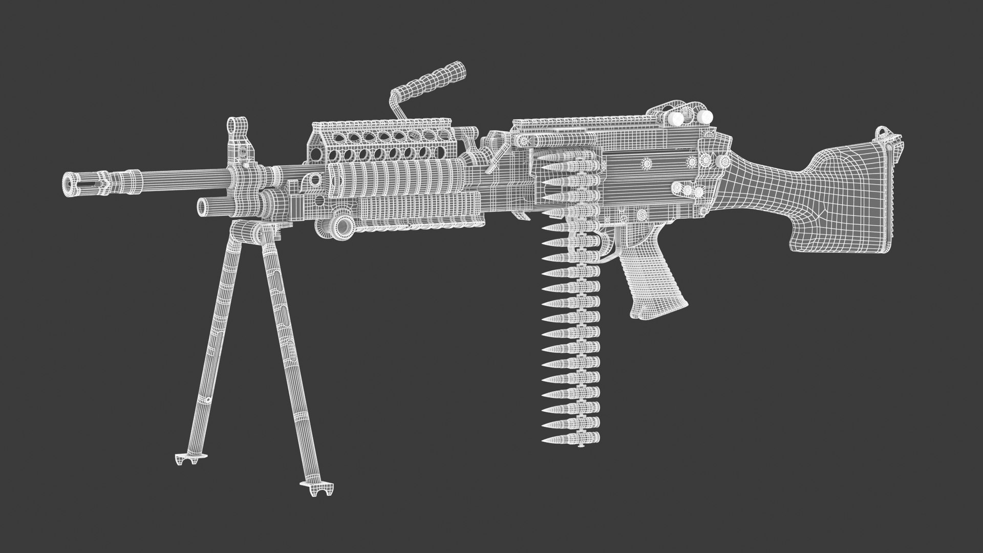 3D Mk 48 Machine Gun Model - TurboSquid 1873688