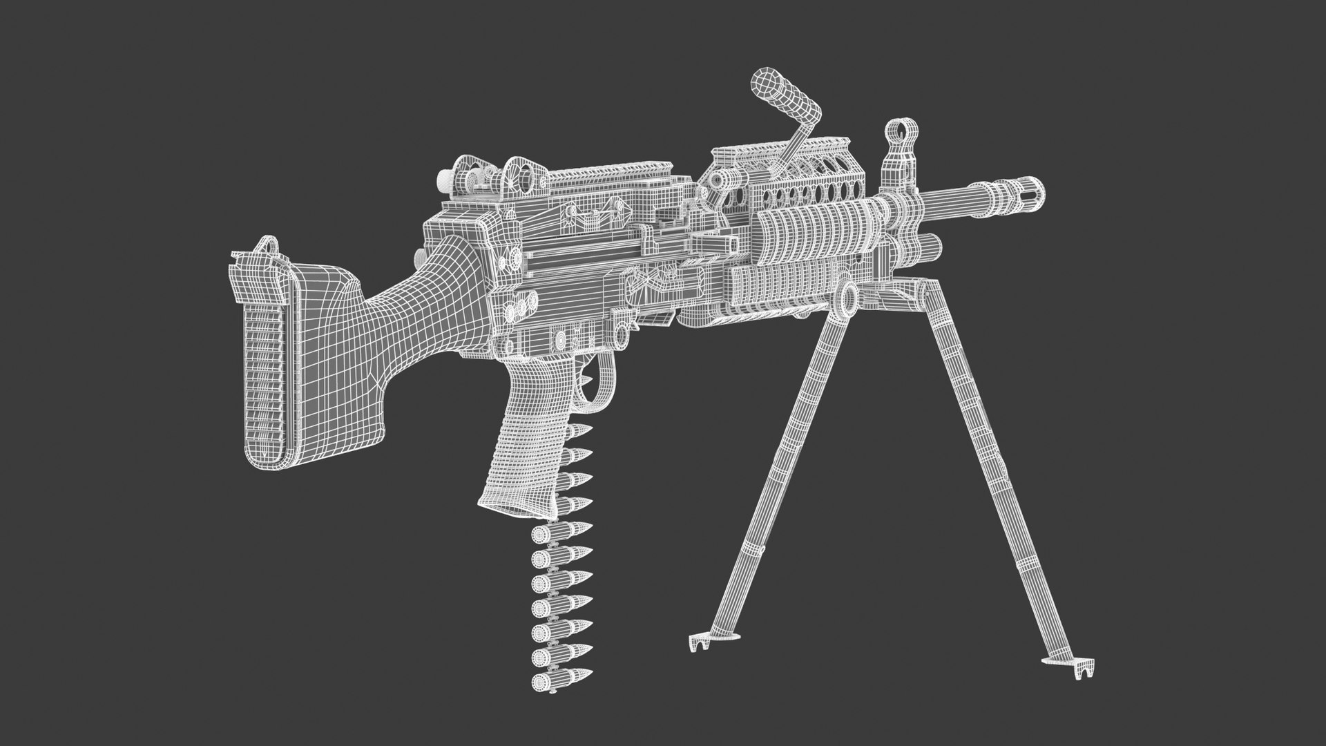 3D Mk 48 Machine Gun Model - TurboSquid 1873688