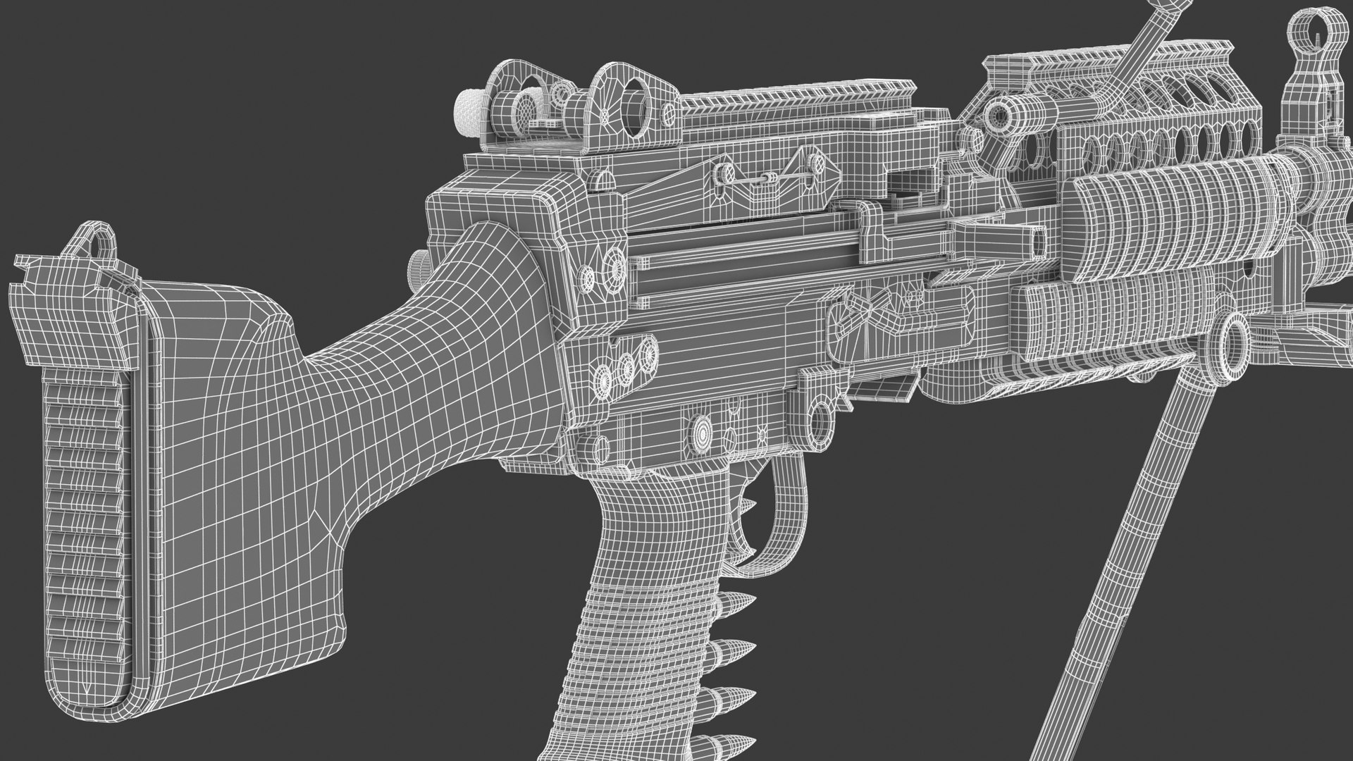 3D Mk 48 Machine Gun model - TurboSquid 1873688