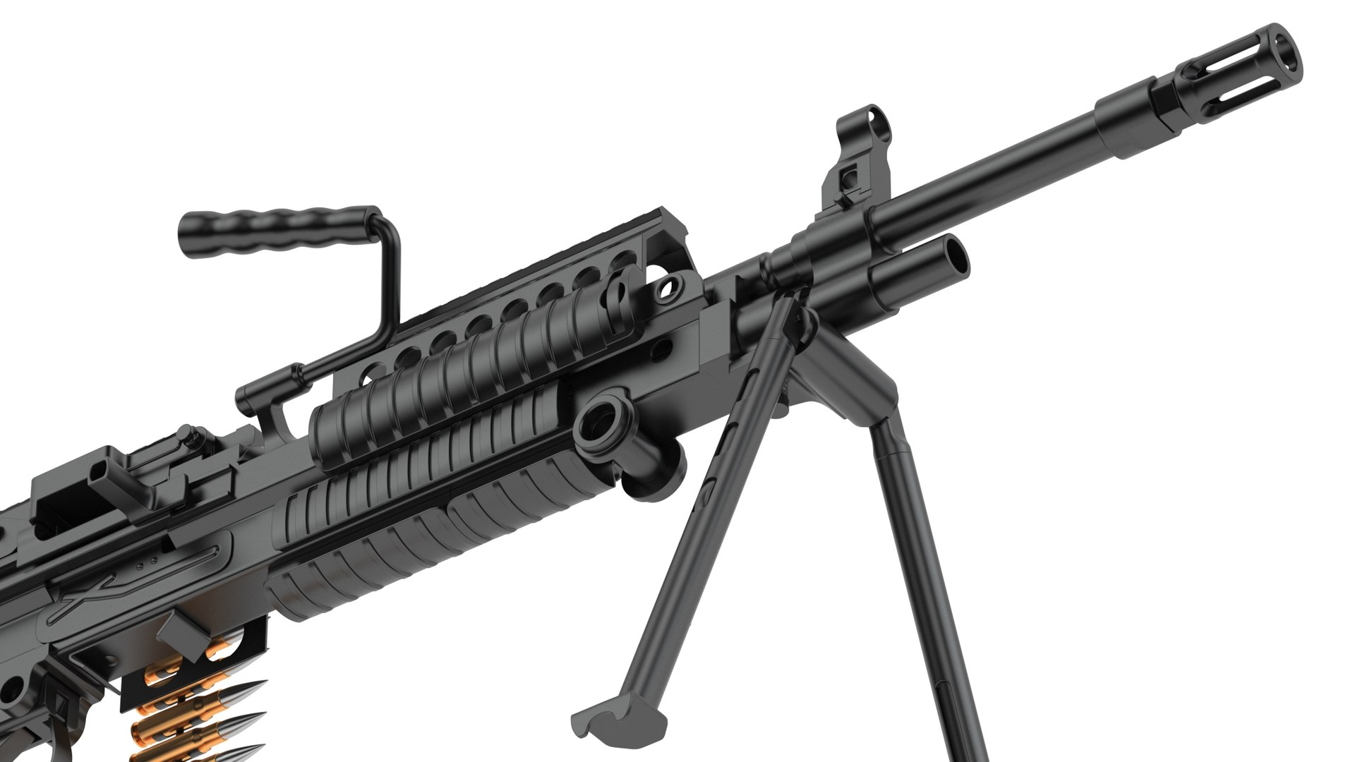 3D Mk 48 Machine Gun Model - TurboSquid 1873688