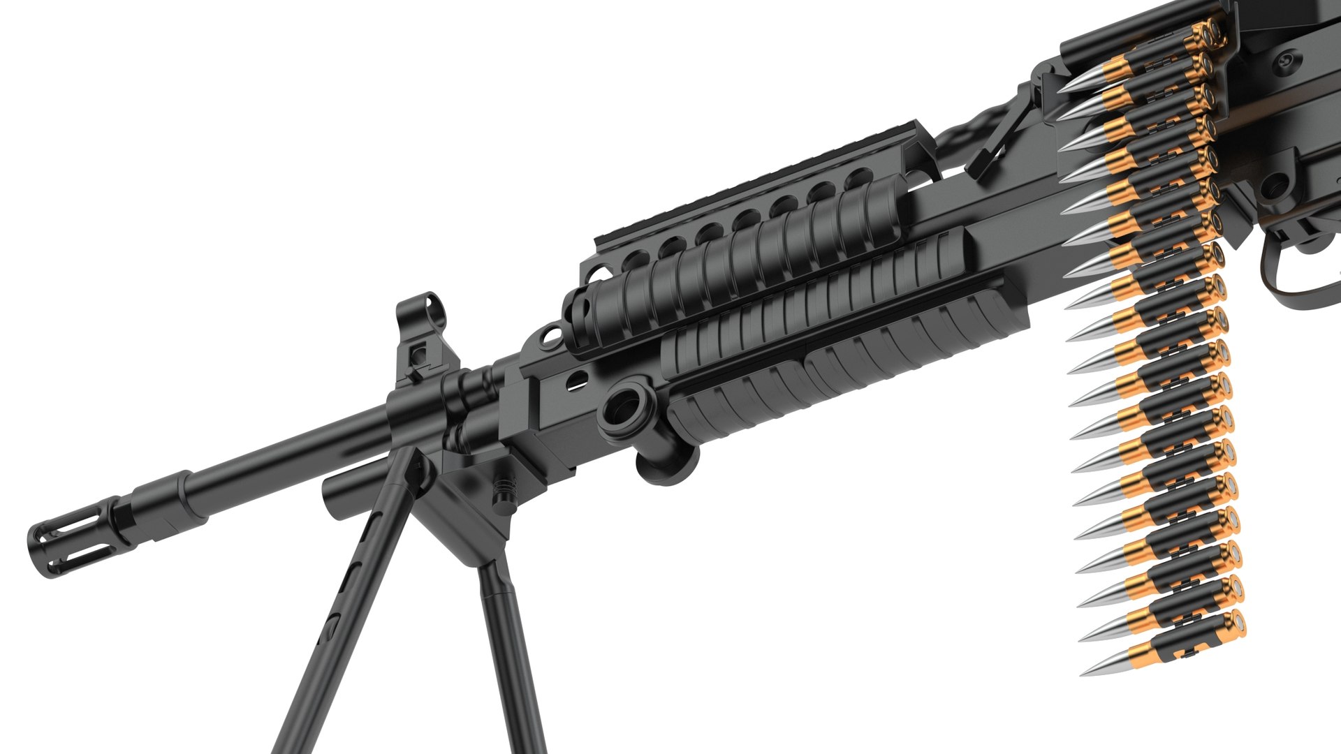 3D Mk 48 Machine Gun Model - TurboSquid 1873688