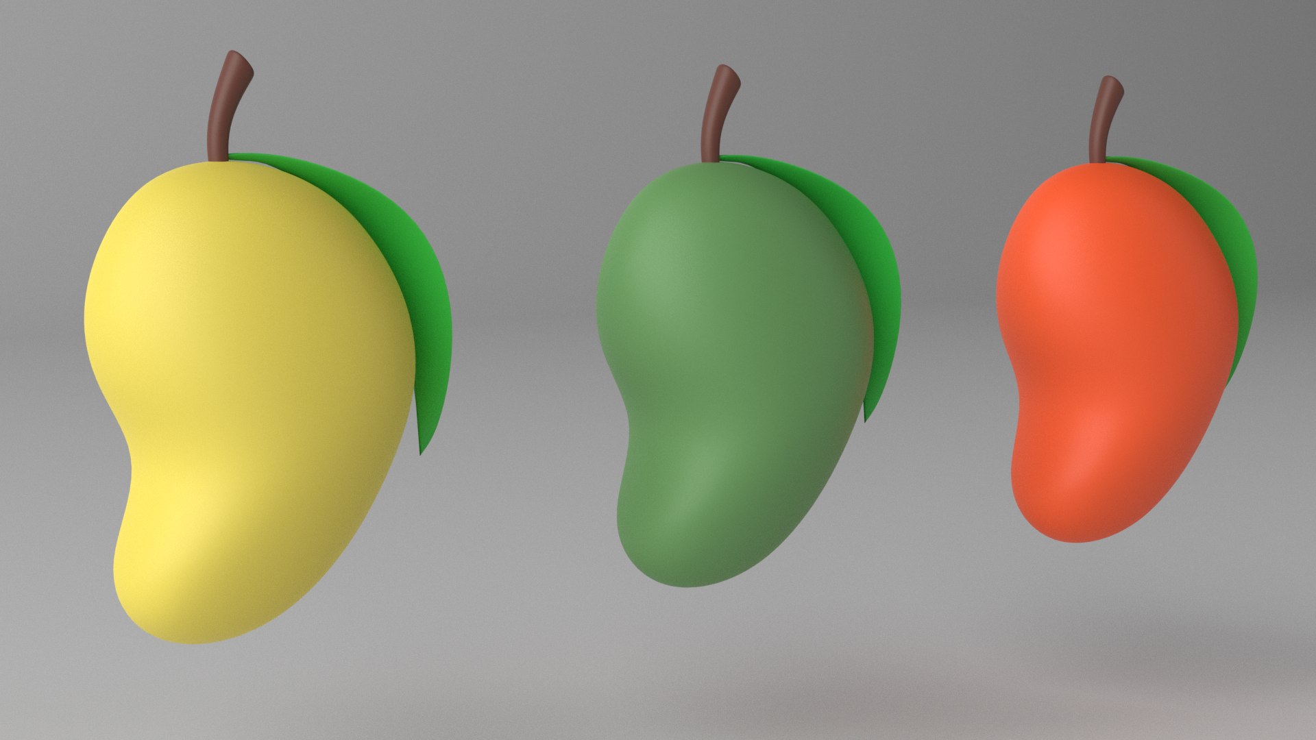 3D Cartoon Cute Mango Fruit 3D Model - TurboSquid 2001088