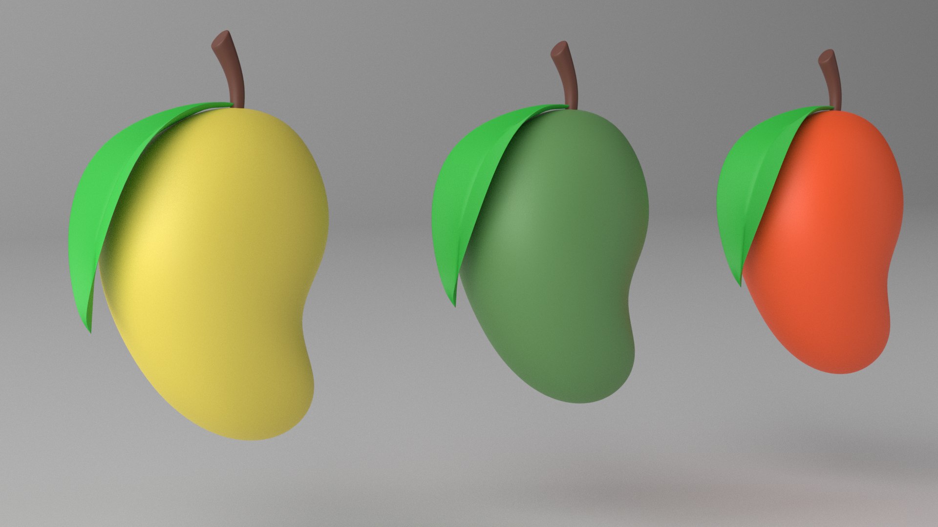 3D Cartoon Cute Mango Fruit 3D Model - TurboSquid 2001088