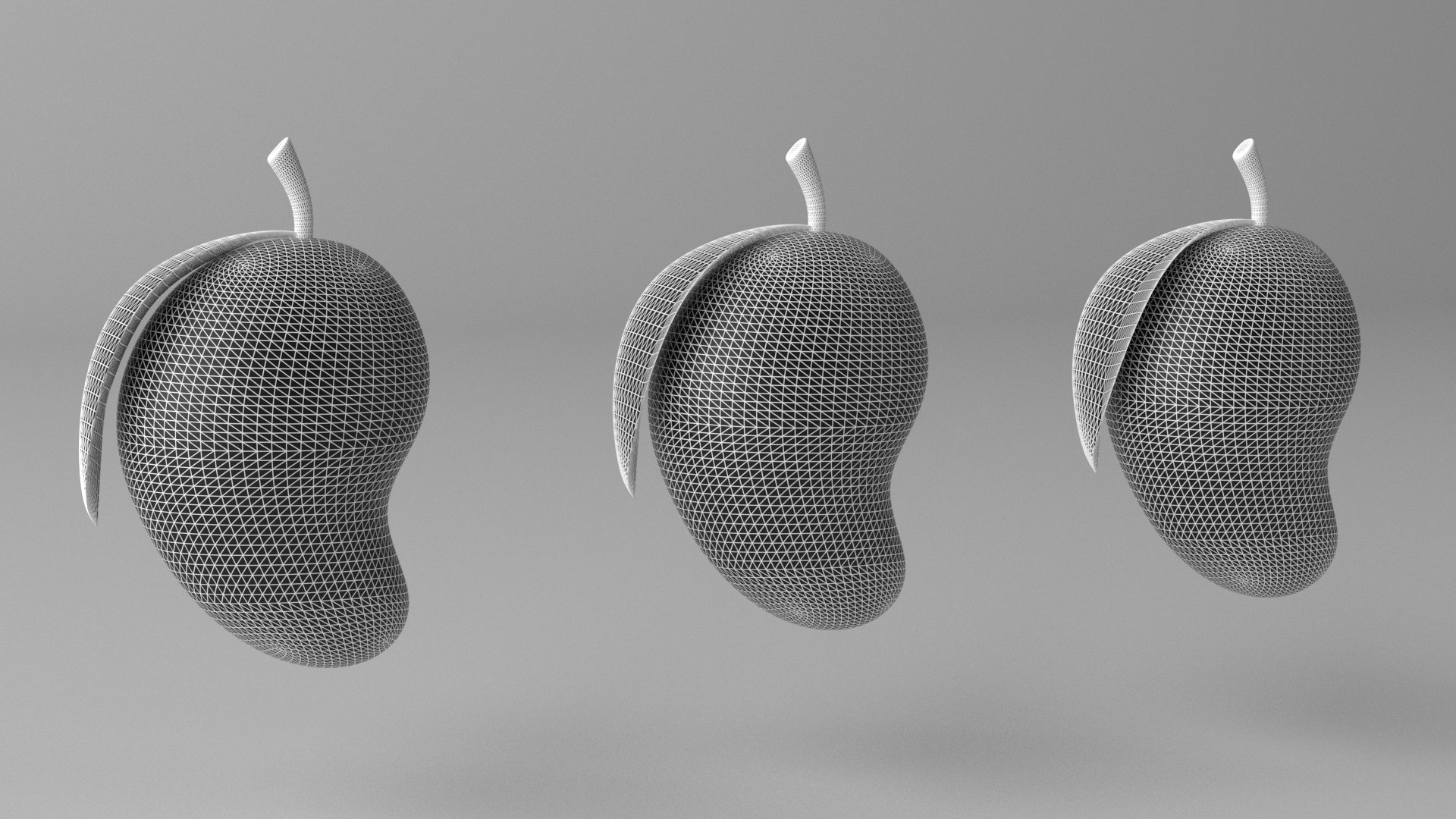 3D Cartoon Cute Mango Fruit 3D Model - TurboSquid 2001088