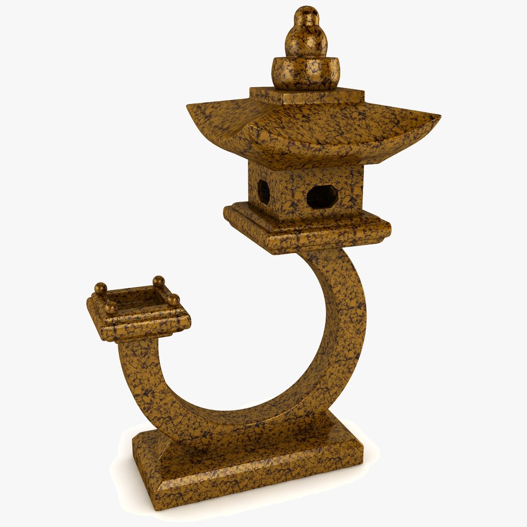 3ds lantern garden accent