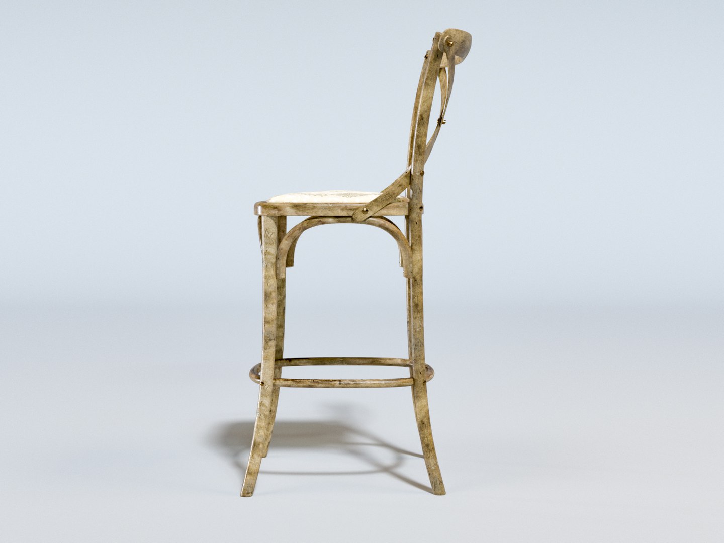 3D Madeleine Armless Stool Model - TurboSquid 1498687