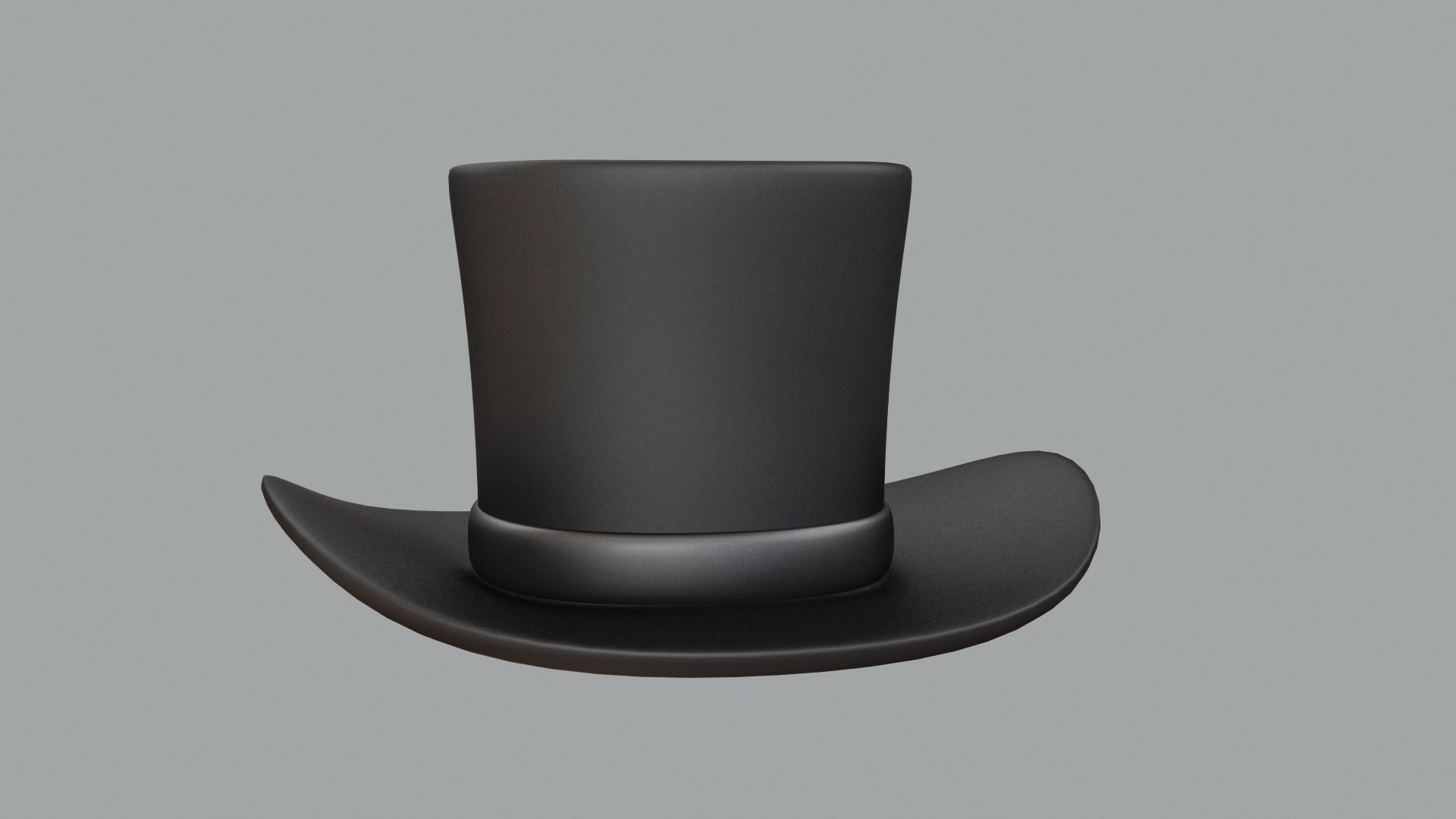 Hat Vintage Classic Top Prop Head Costume Cartoon Tophat 3D Model ...