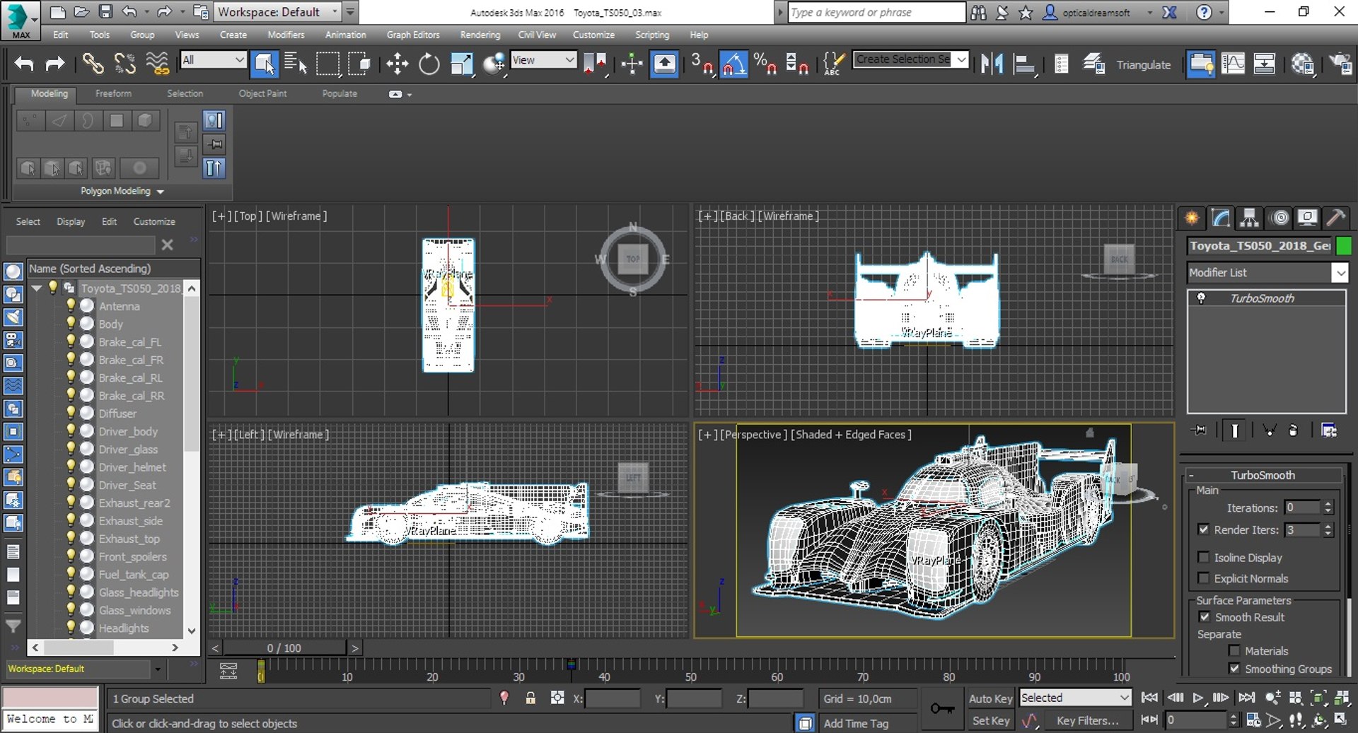 3D Toyota Ts050 Hybrid Lmp1 Model - TurboSquid 1361102