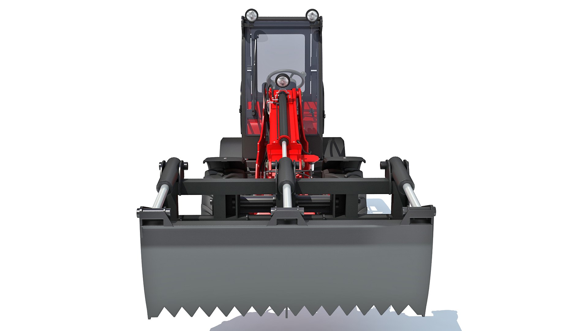 Forklift Bucket Telehandler 3D Model - TurboSquid 2036789