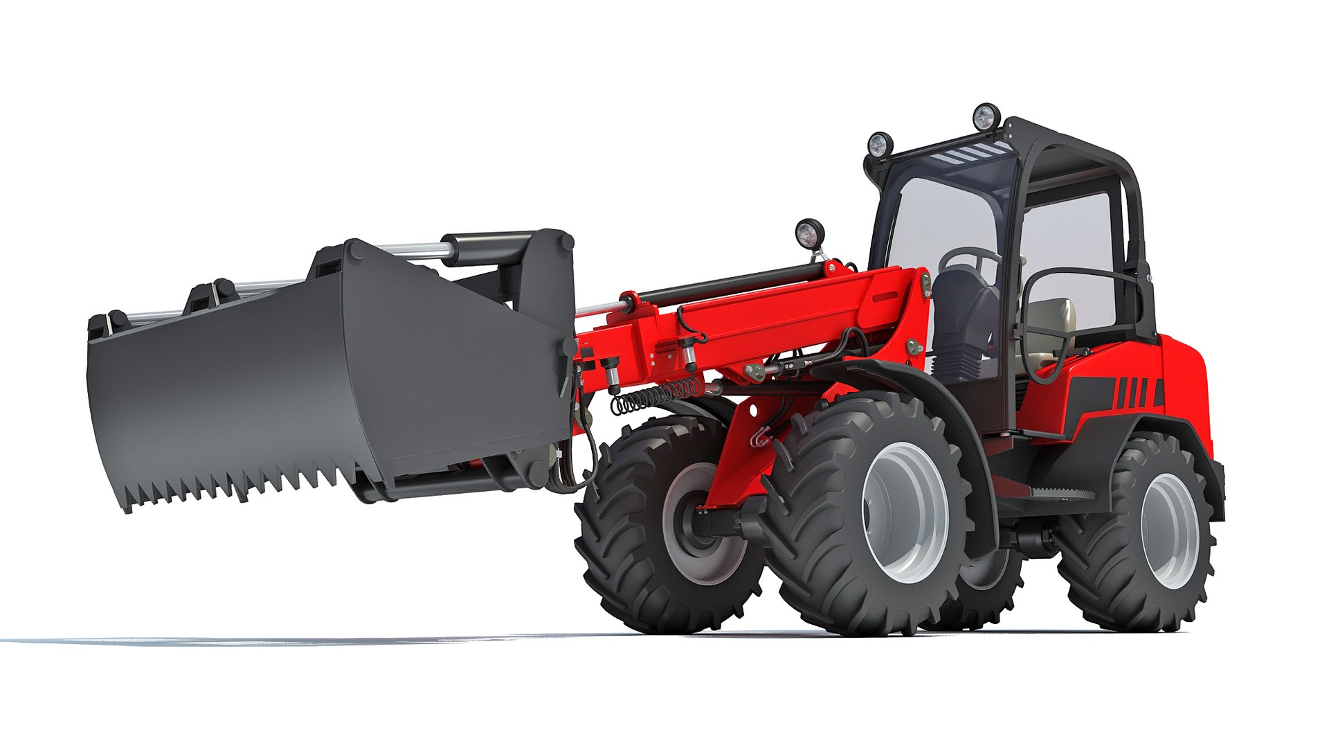 Forklift Bucket Telehandler 3D Model - TurboSquid 2036789