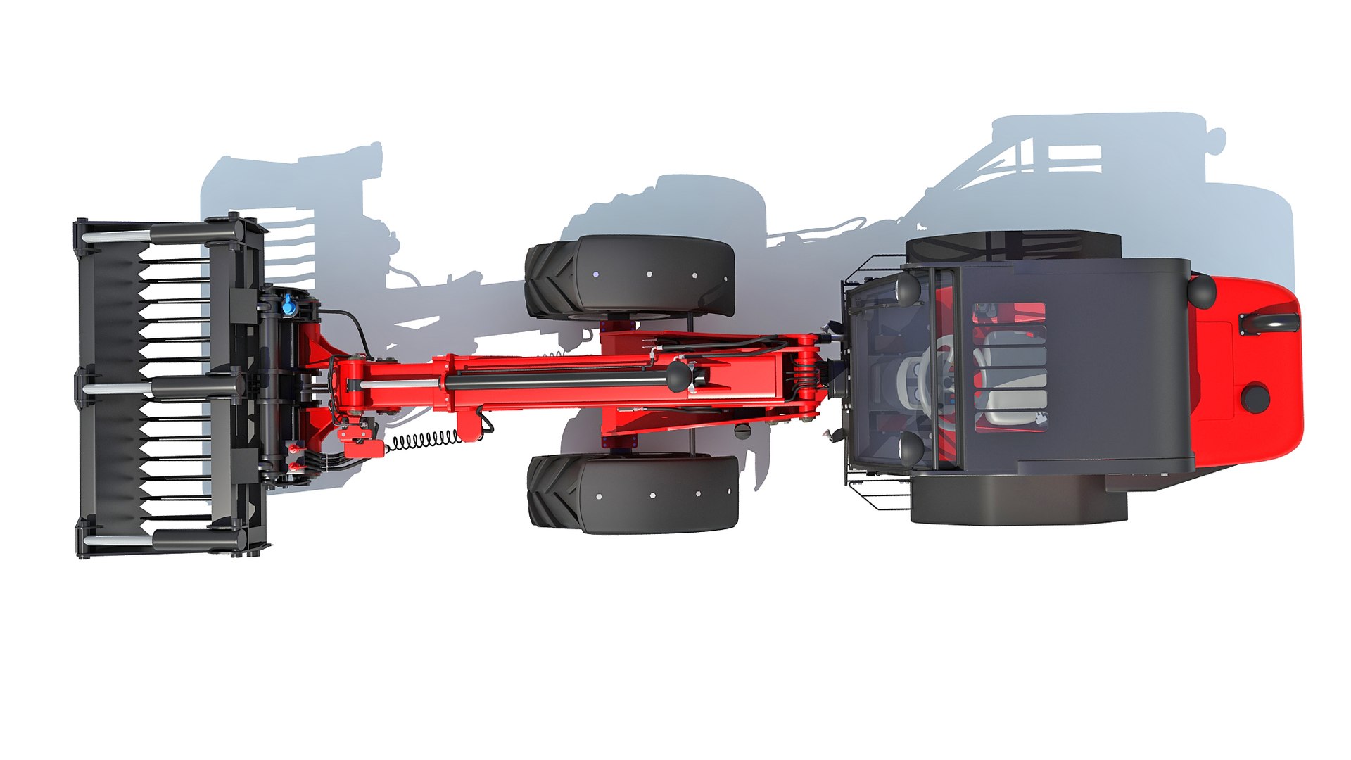 Forklift Bucket Telehandler 3D Model - TurboSquid 2036789