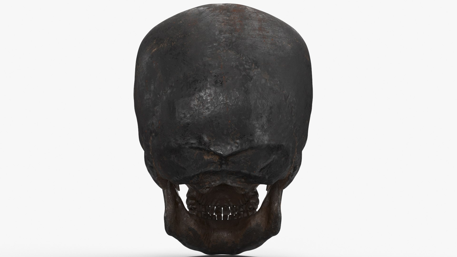 3D Model Human Skull Sci-fi Iron - TurboSquid 1985612