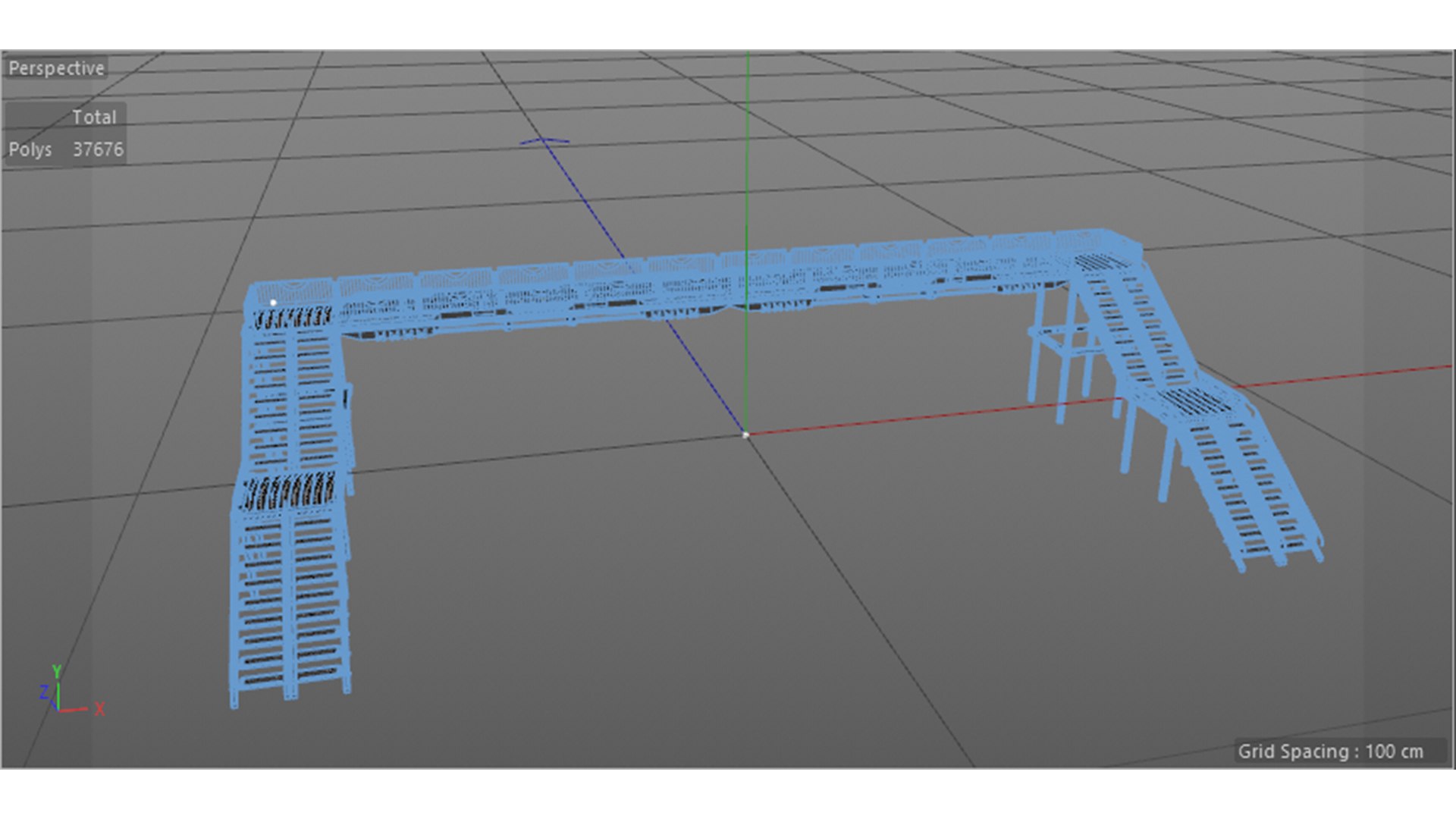 Overpass Pedestrian Road Crossing Bridge 3D Model - TurboSquid 1927663