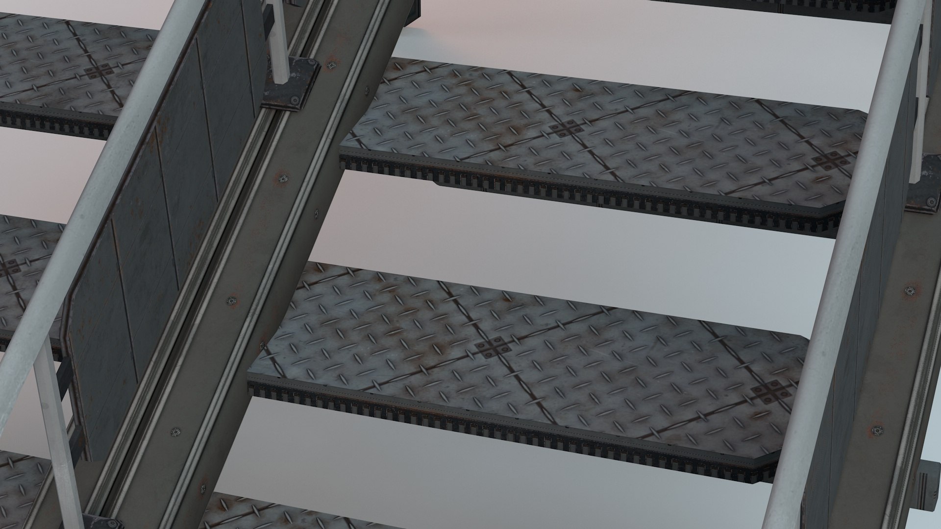 Overpass Pedestrian Road Crossing Bridge 3D Model - TurboSquid 1927663