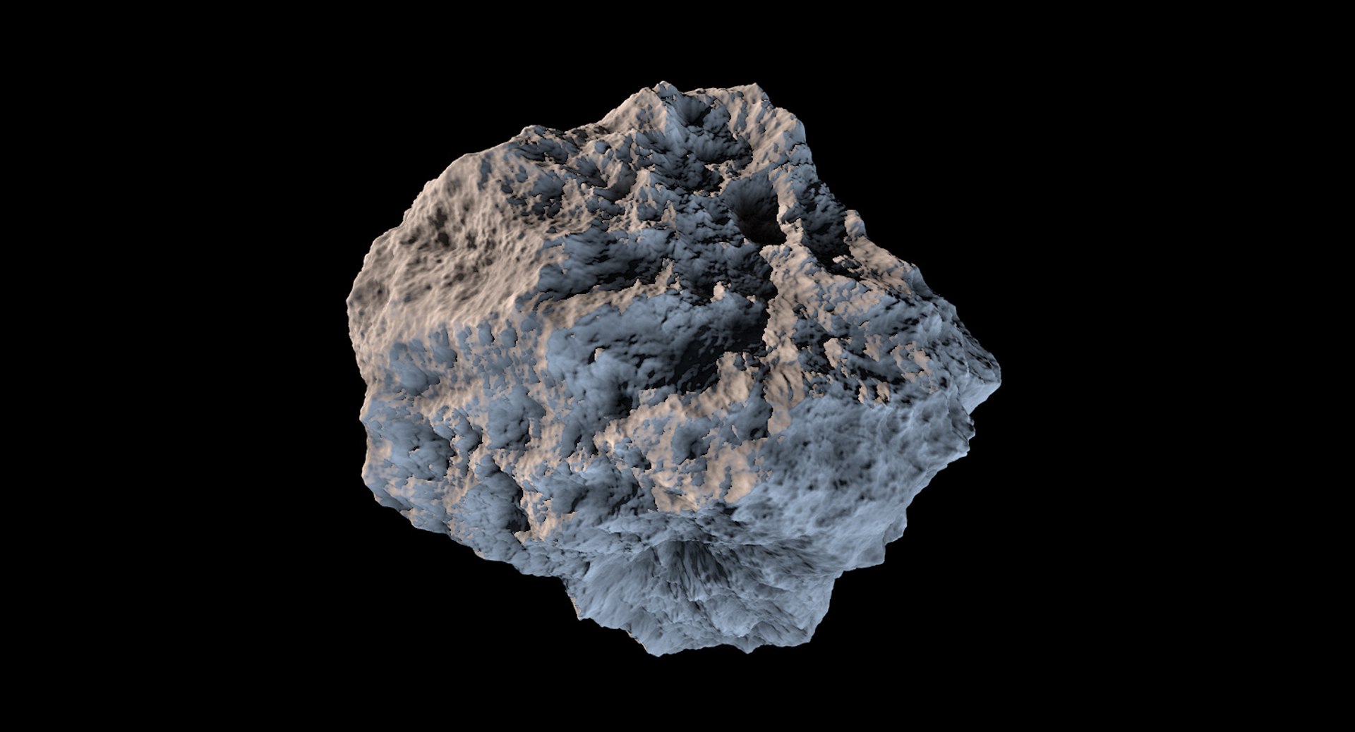 3d Model Visuals Asteroid Rock