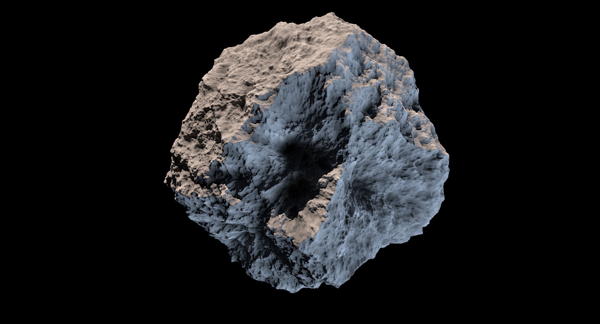 3d Model Visuals Asteroid Rock