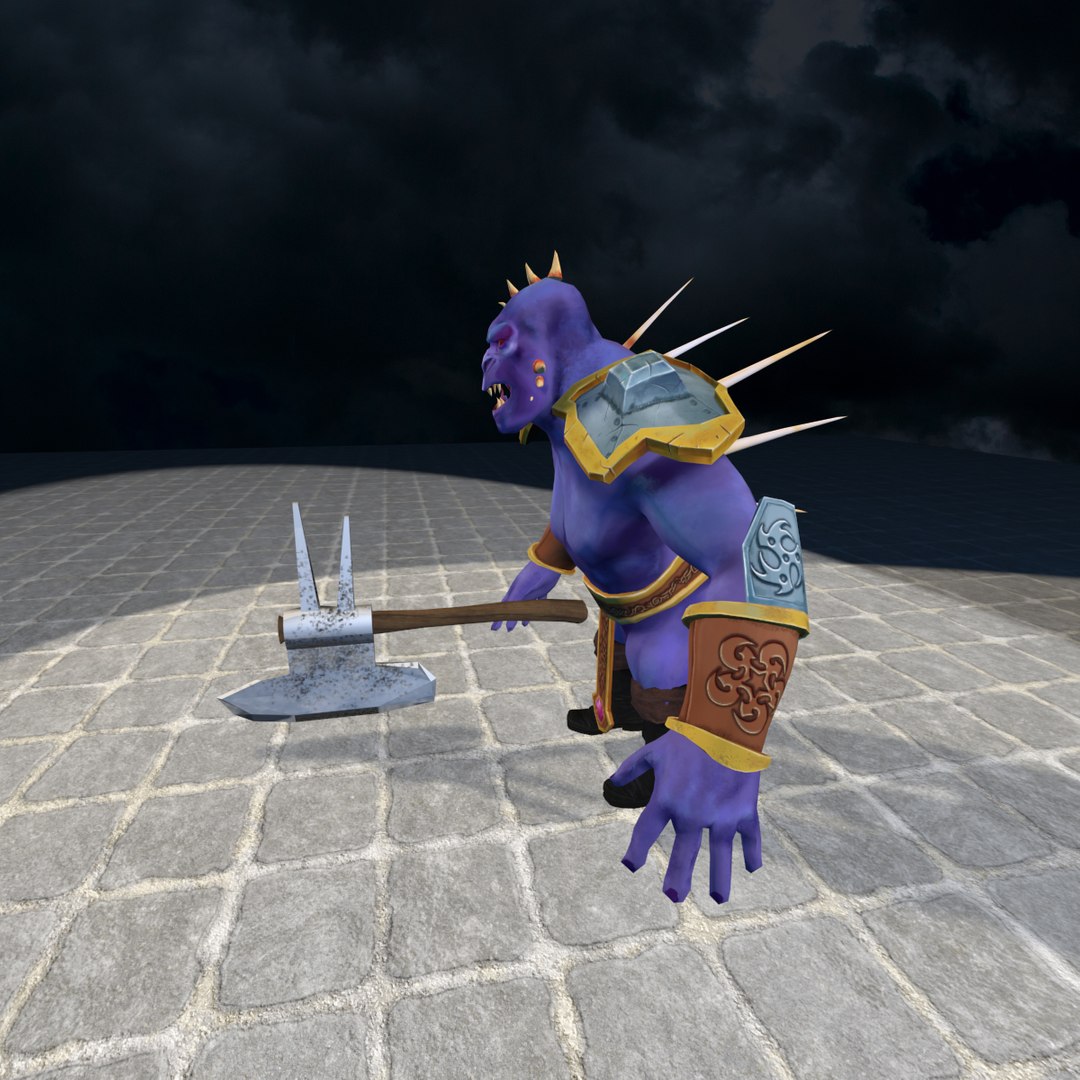 3d character minion warrior
