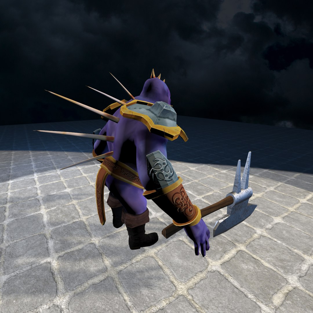 3d character minion warrior